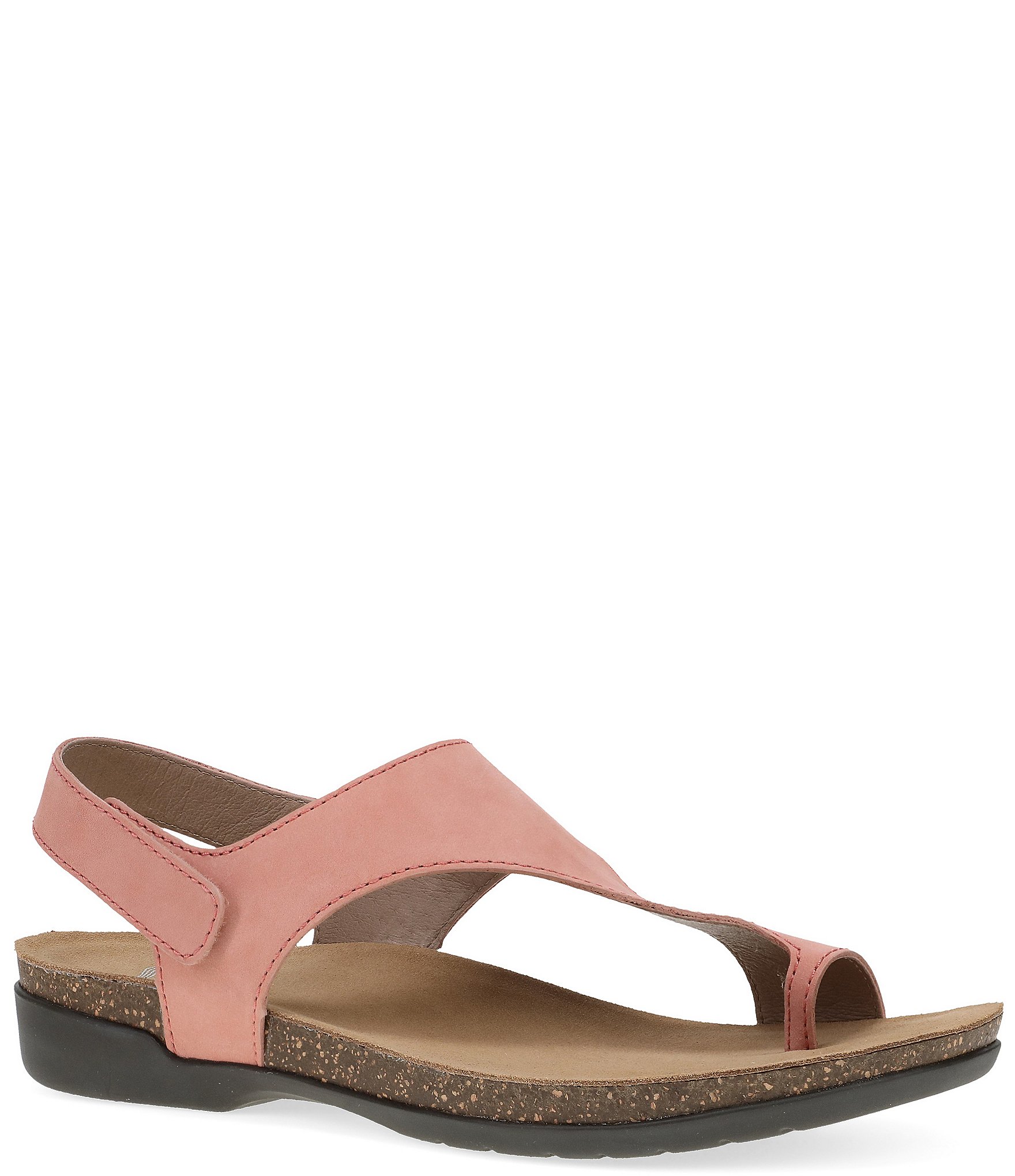 Dansko Reece Nubuck Suede Toe Loop Sandals | Dillard's