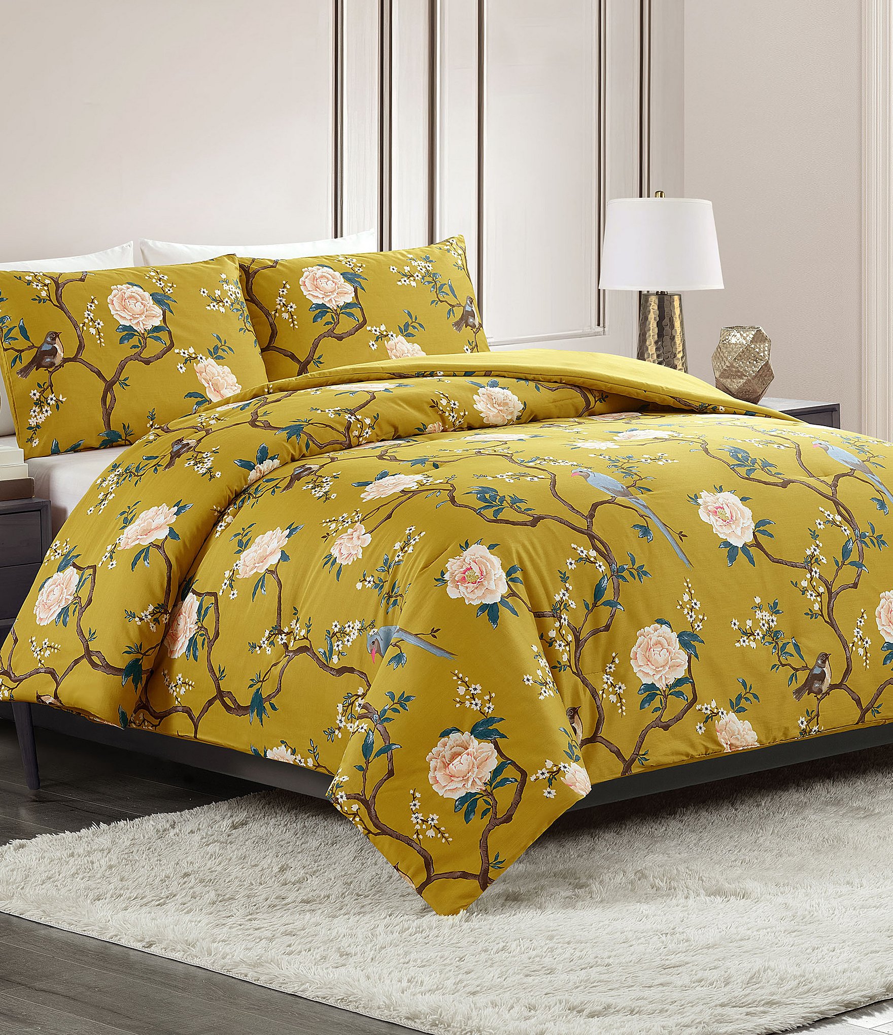 Dee Ocleppo Bird Chinoiserie Reversible Comforter Mini Set | Dillard's