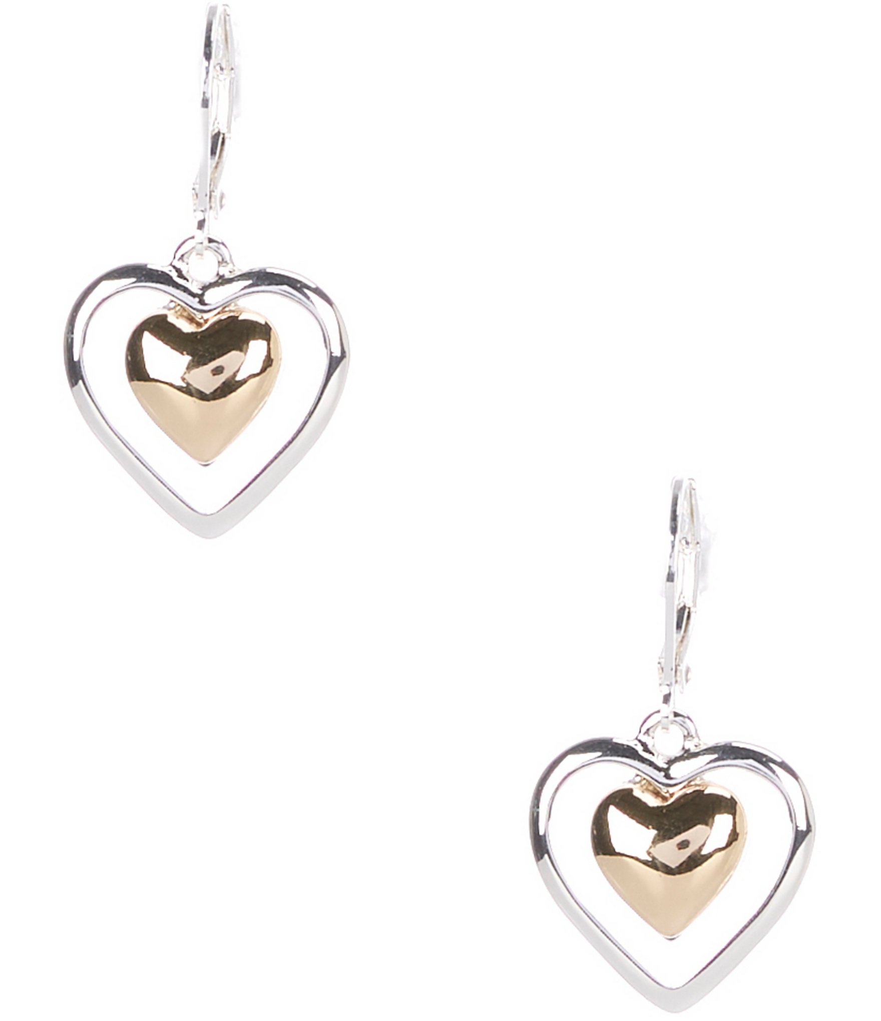 Dillard's Open Metal Two Tone Heart Drop Earrings | Dillard's Dillard's Open Metal Two Tone Heart Drop Earrings | Dillard's