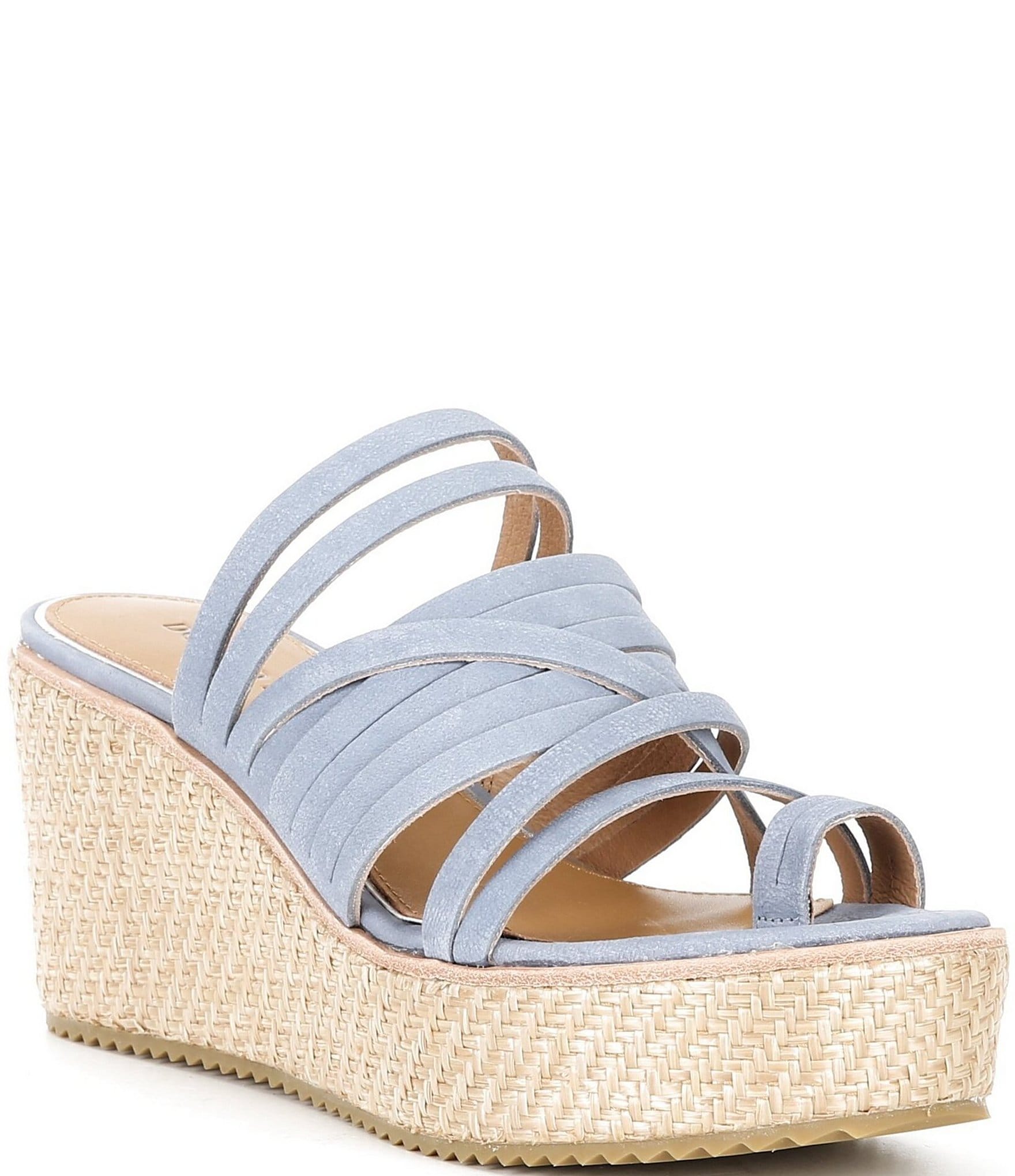 Donald Pliner Ithaca Suede Platform Wedge Toe Ring Sandals | Dillard's