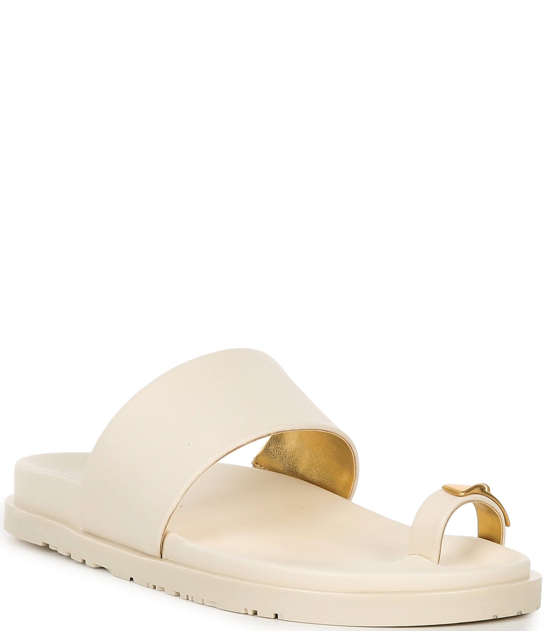 Donna Karan Hooper Toe Loop Flat Sandals | Dillard's