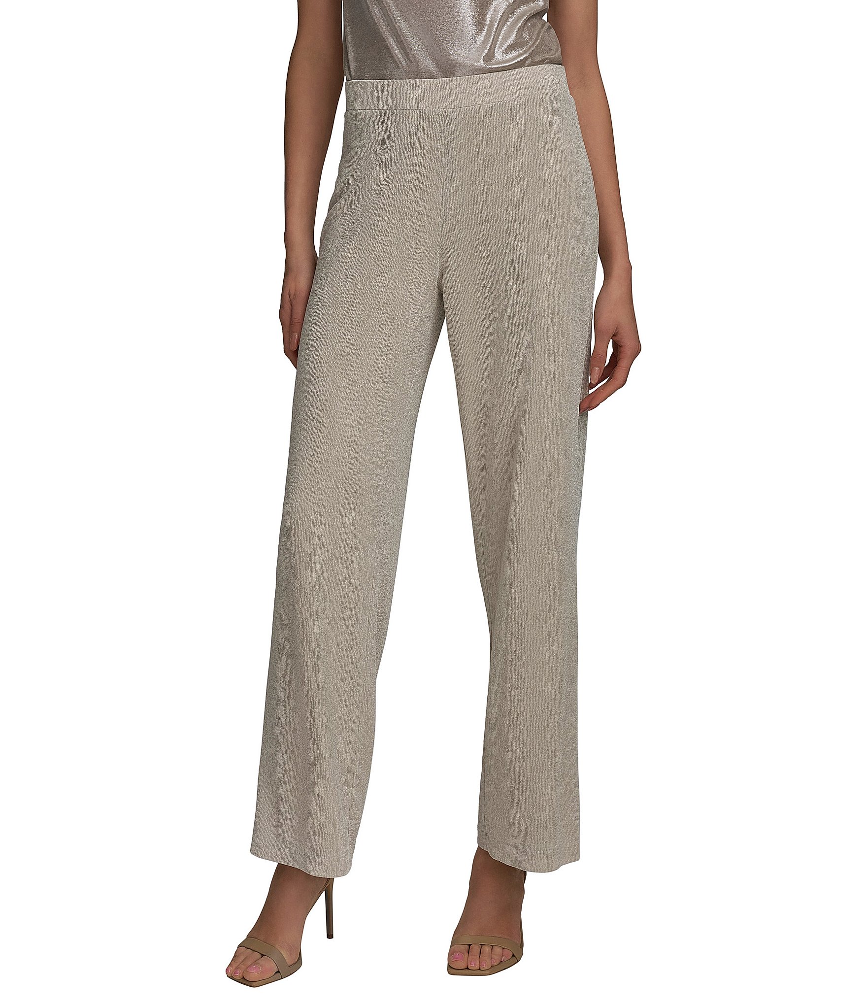 Donna Karan Pull On Relaxed Fit Knit Pants | Dillard's