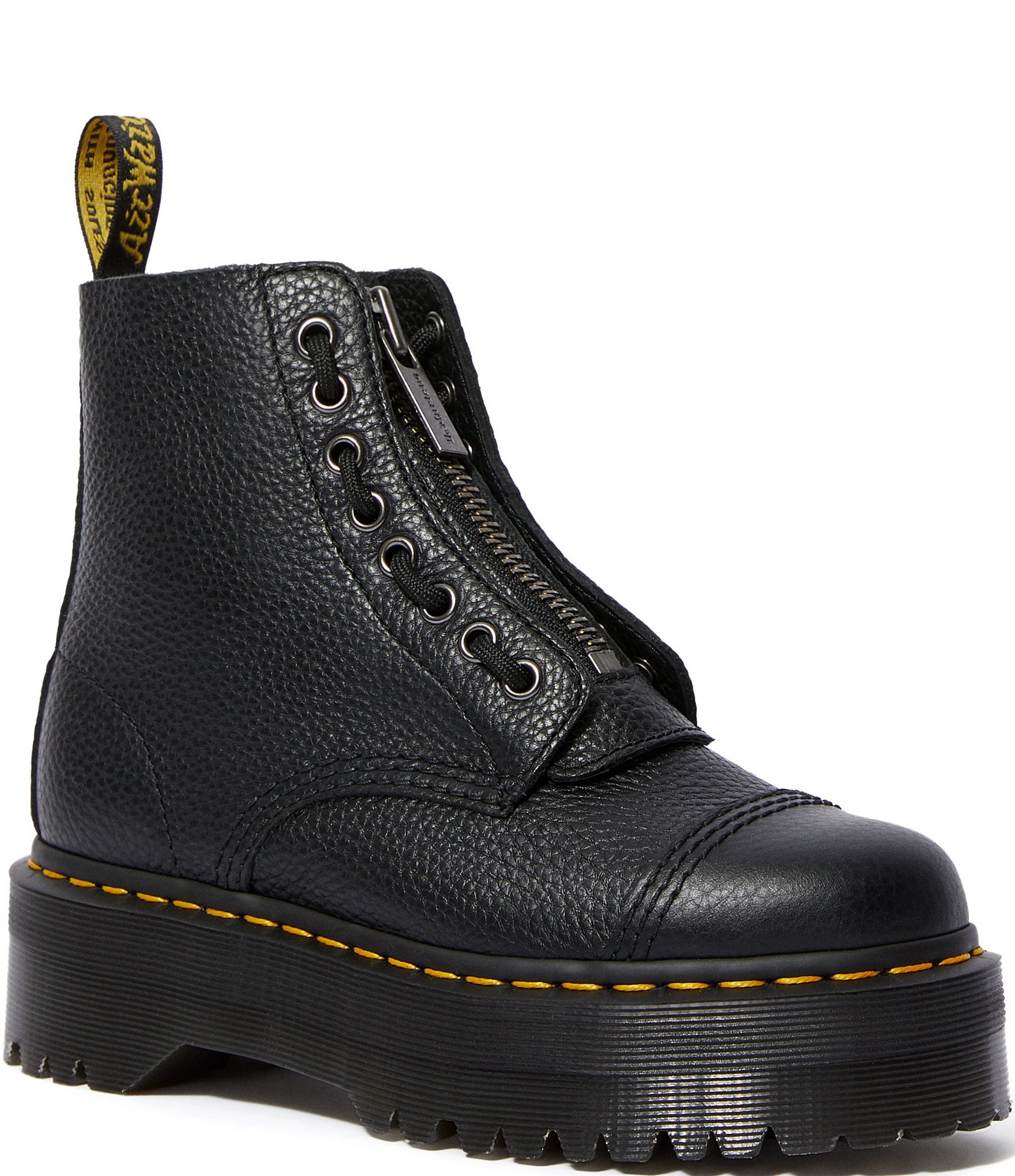 Dr. Martens Women's Sinclair Front Zip Platform Combat Booties | Dillard's