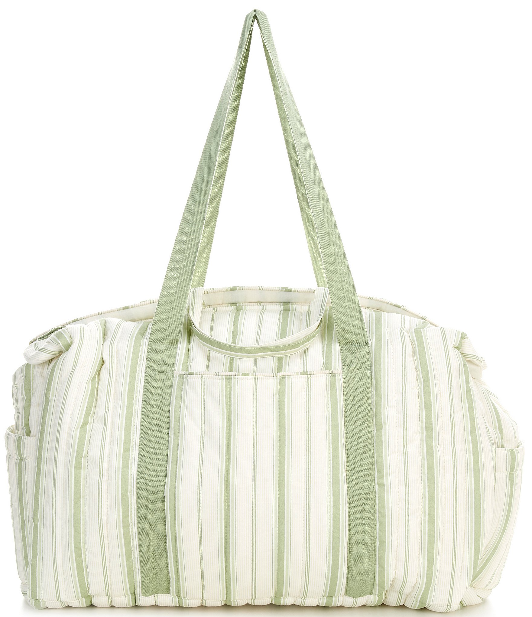 Edgehill Collection x Kristin Ellen Hockman Leo Green Stripe Weekender Bag | Dillard's