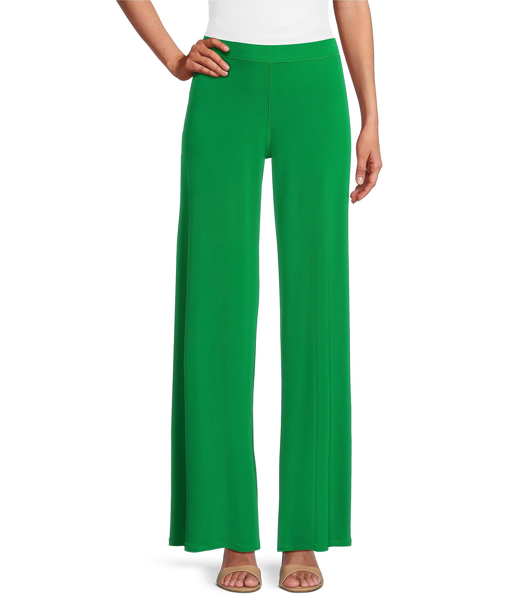 Eva Varro Elastic Waist Wide Leg Pant | Dillard's