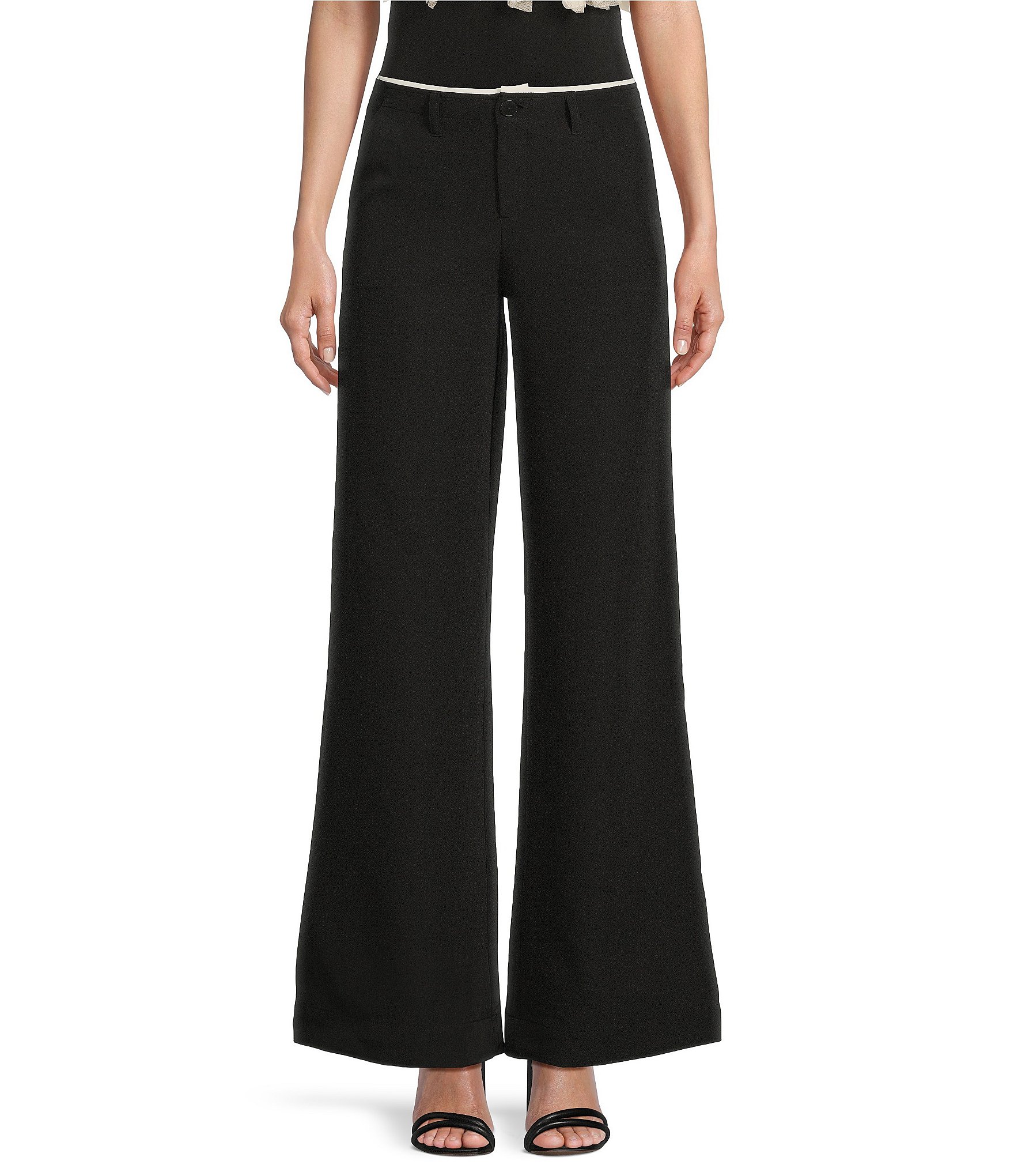 Evolutionary Mid Rise Banded Wide Leg Pants | Dillard's