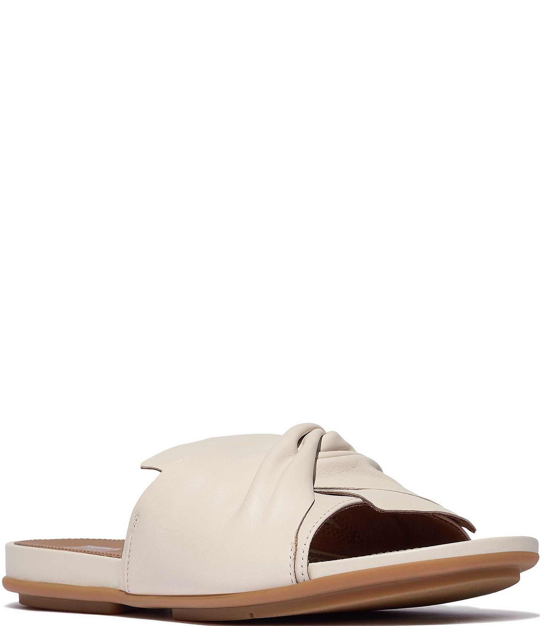 FitFlop Gracie Soft-Twist Leather Slide Sandals | Dillard's
