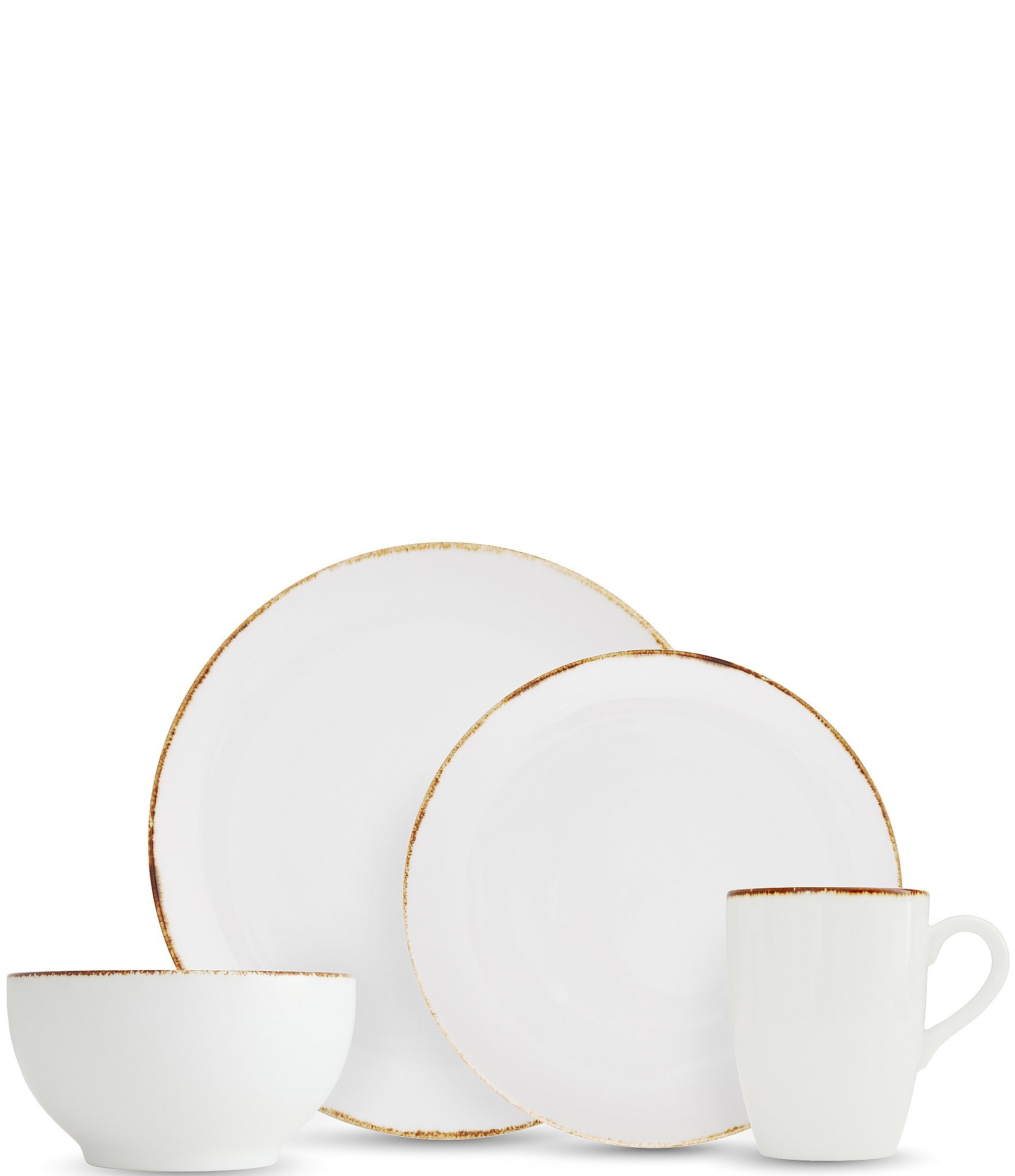 Fortessa Salt 16-Piece Dinnerware Set -White | Dillard's