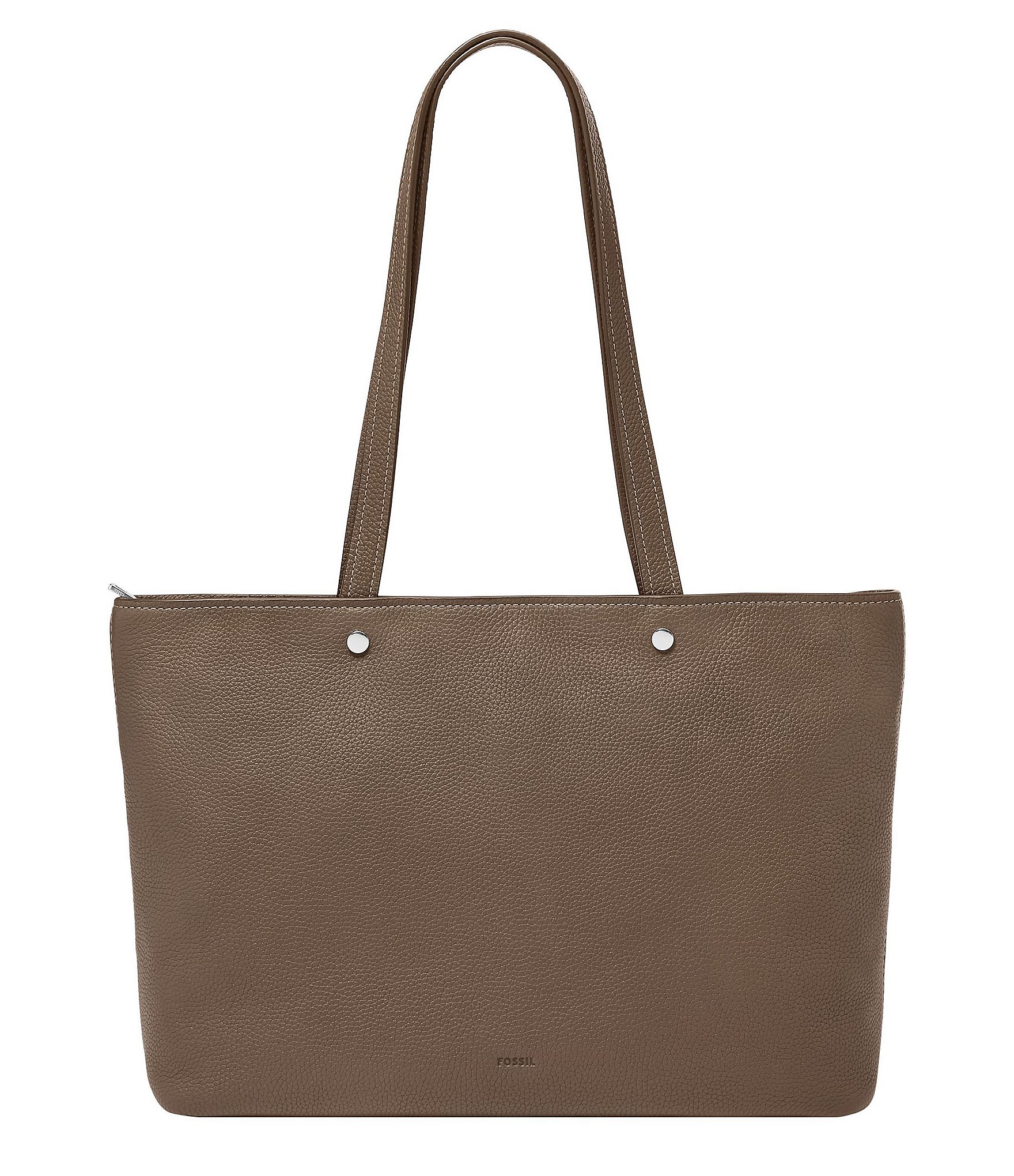 Fossil Jessie Top Zip Leather Tote Bag | Dillard's