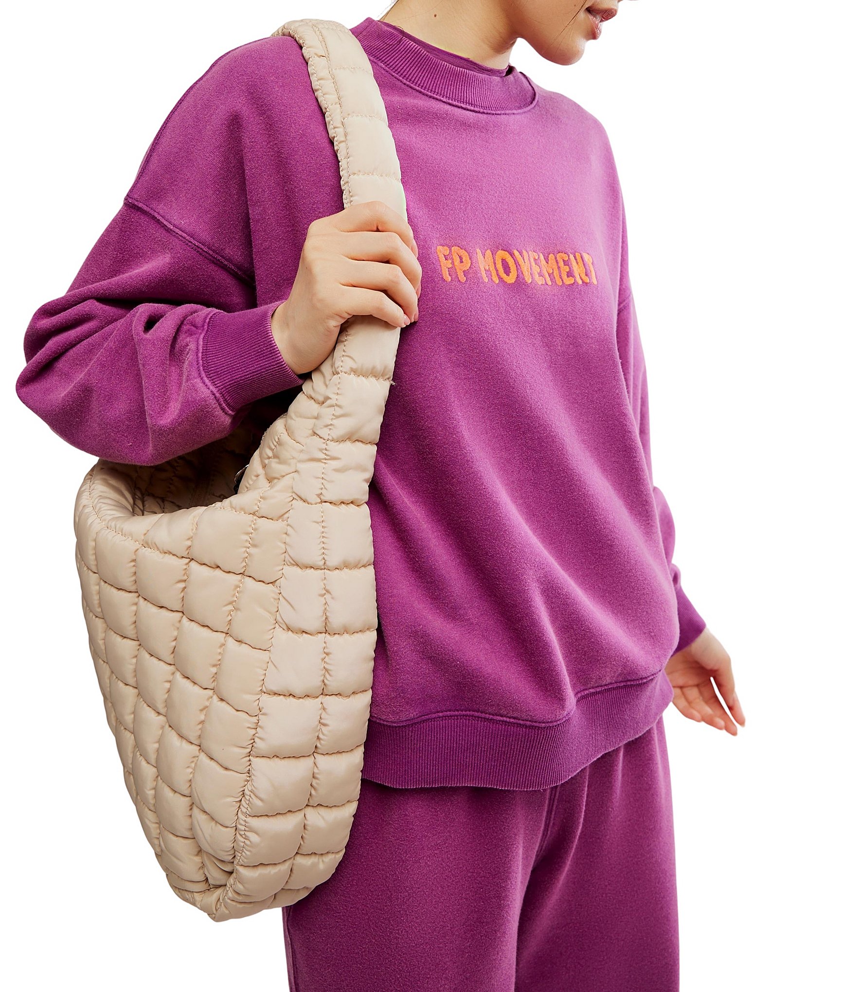 FP Movement All Star Crew Neck Long Sleeve Slouchy Embroidered Logo Pullover | Dillard's