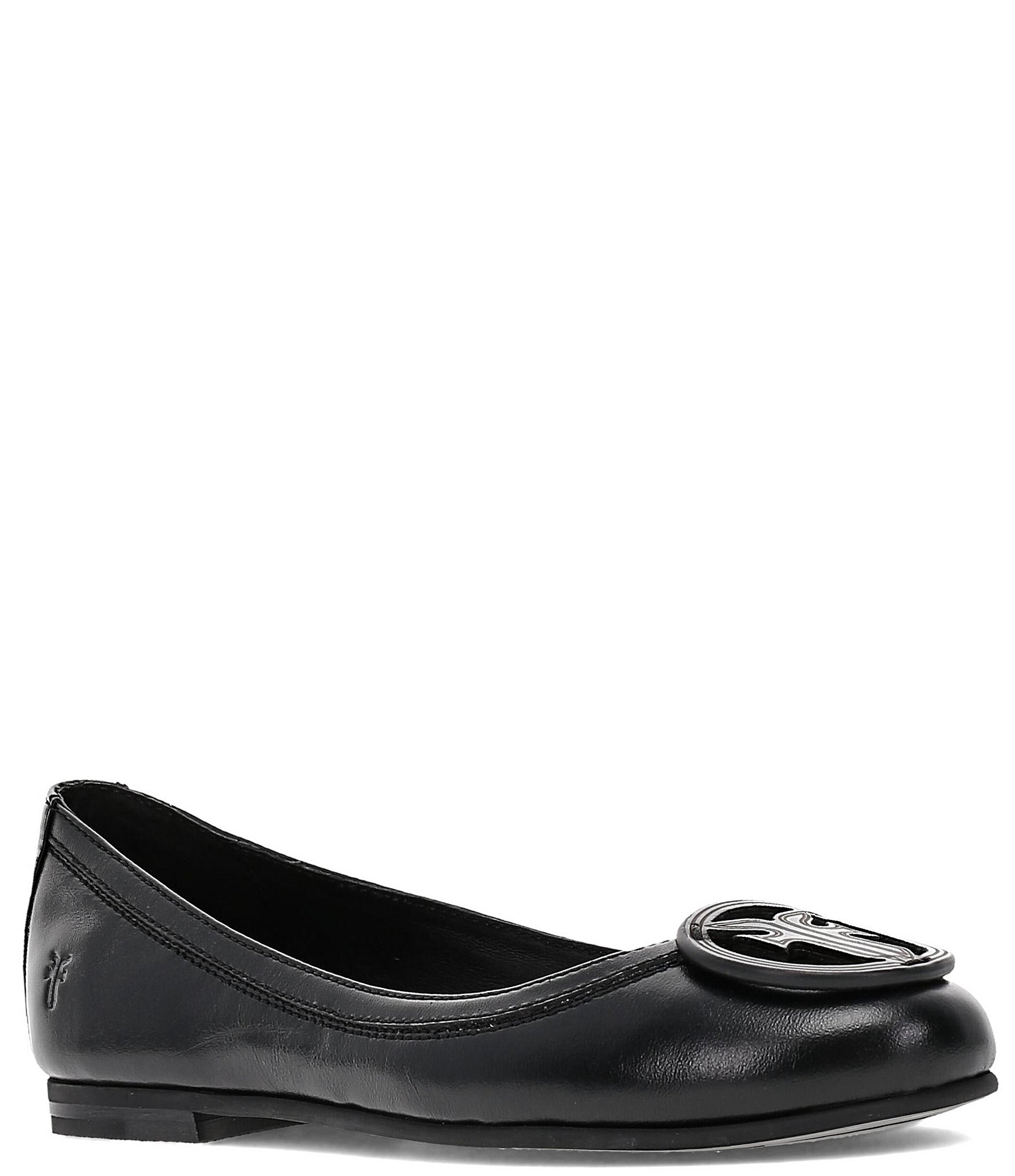 Frye Carson Leather Logo Ballet Flats | Dillard's