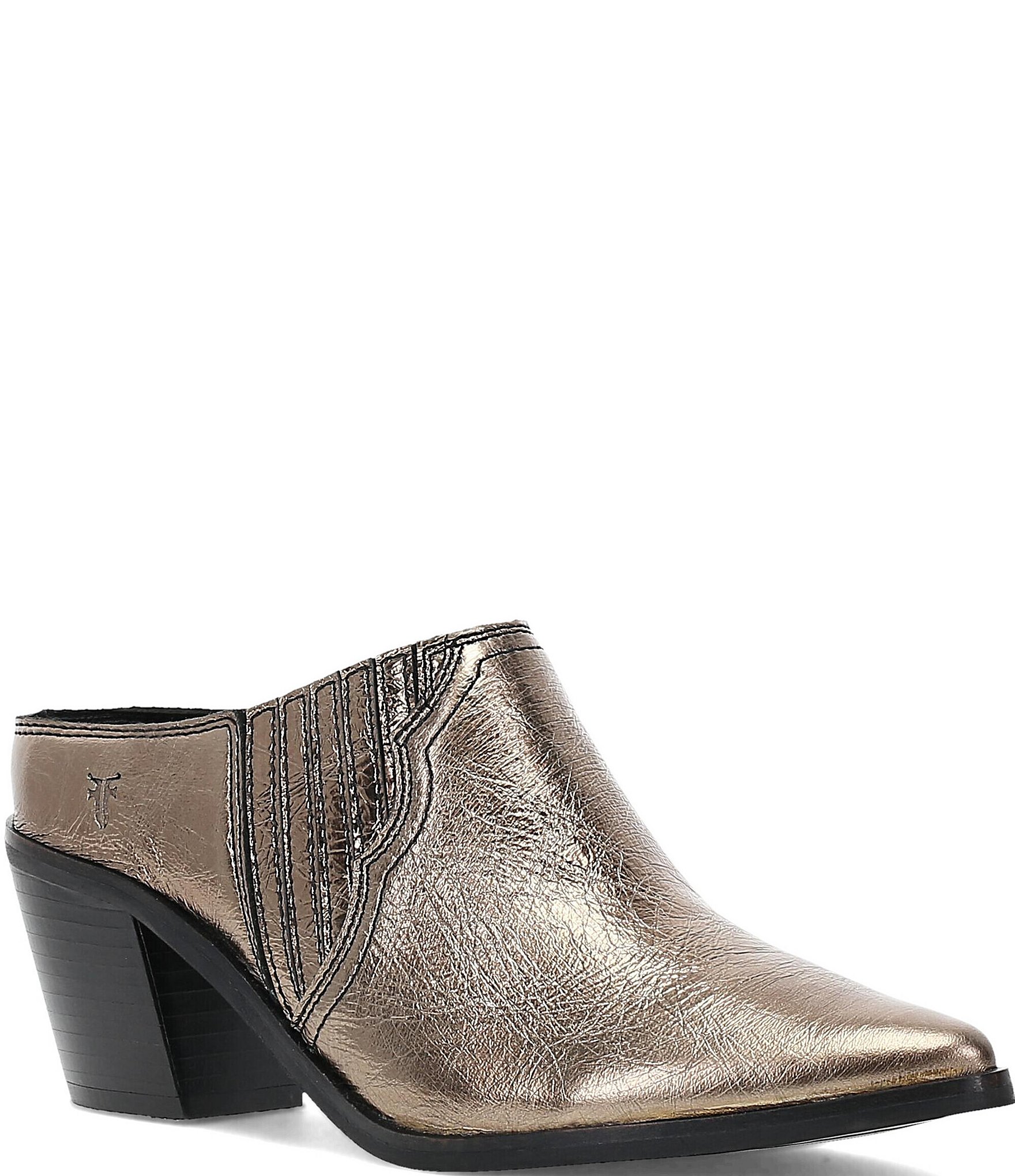Frye Sara Western Leather Mules | Dillard's