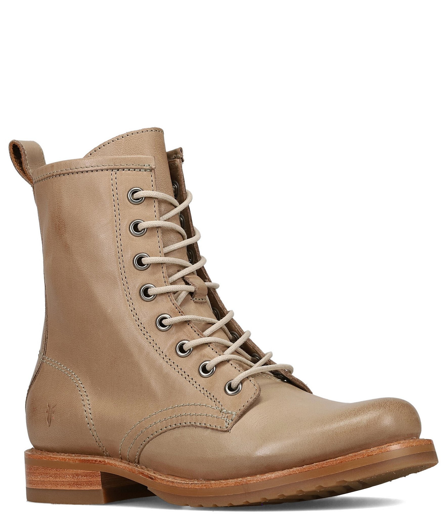 Frye Veronica Flex Leather Combat Boots | Dillard's