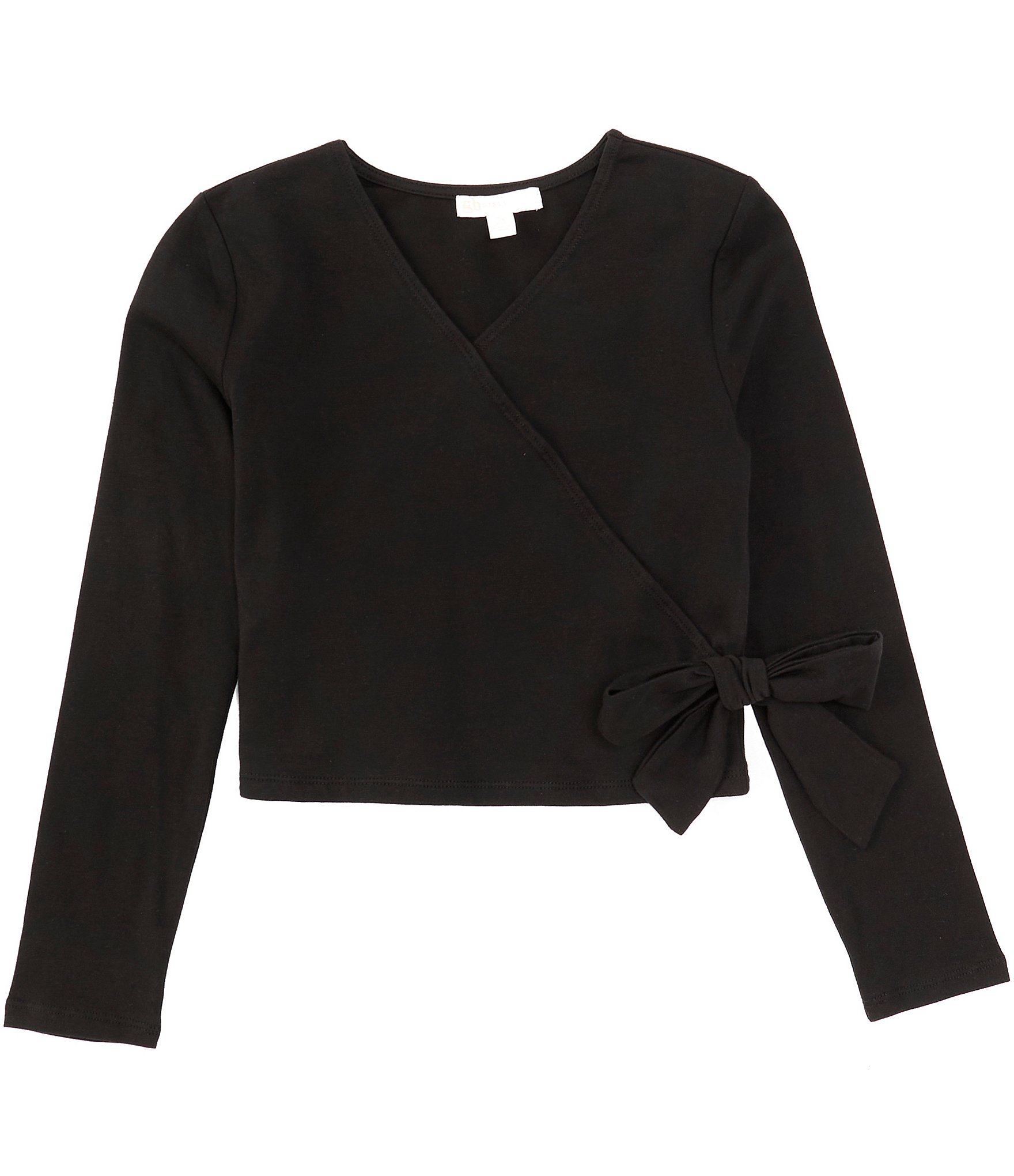 Gb Girls 7 16 Long Sleeve Knit Ballet Top Dillards