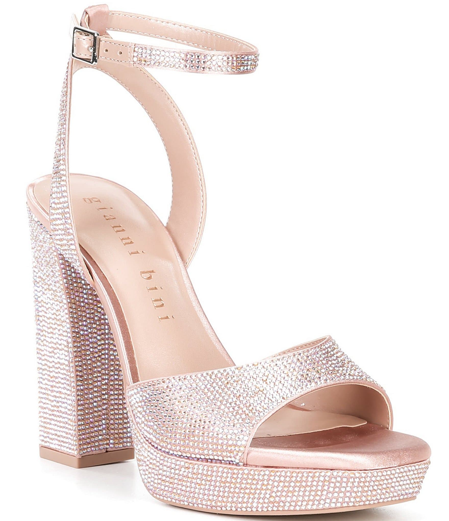 Gianni Bini Andreya Rhinestone Embellished Platform Dress Sandals ...