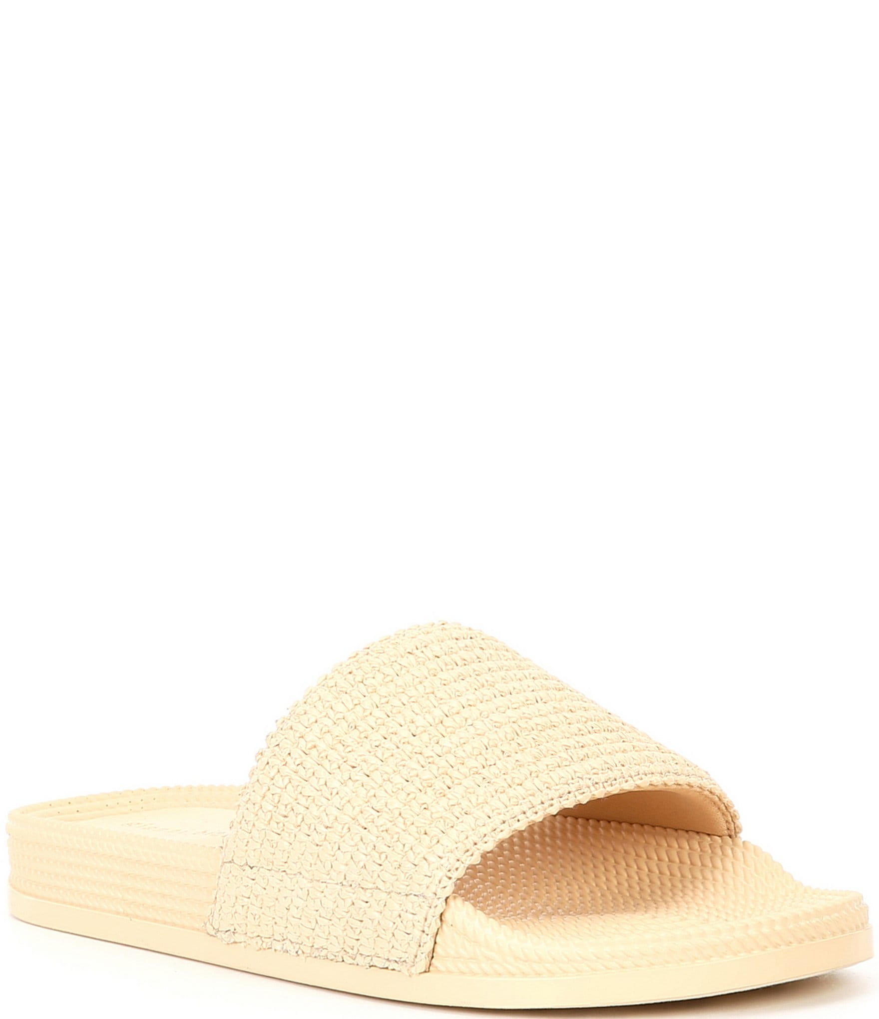 Gianni Bini Summadaze Raffia Banded Pool Slide Sandals | Dillard's