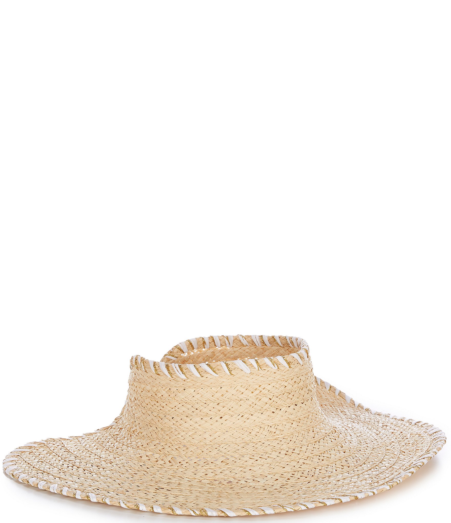 Gianni Bini x Shea Leigh Mills Georgia Straw Visor | Dillard's