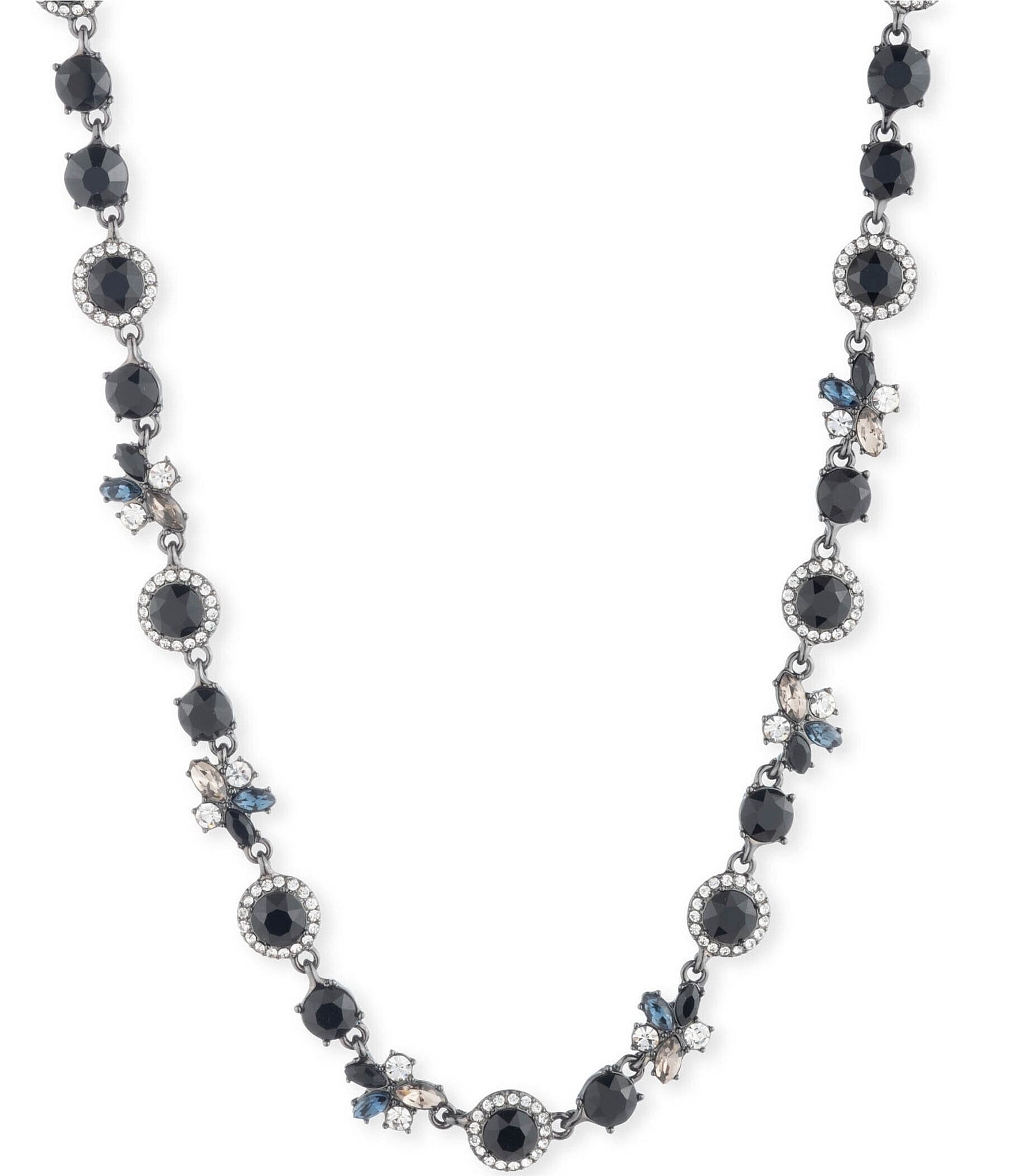 Givenchy Hematite Tone Jet Collar Necklace | Dillard's