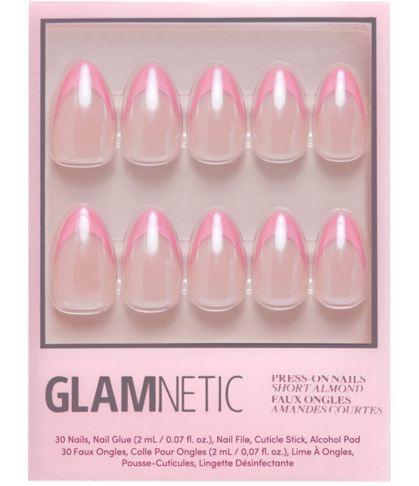 GLAMNETIC Bubble Gum Glaze Short Almond Nails | Dillard's