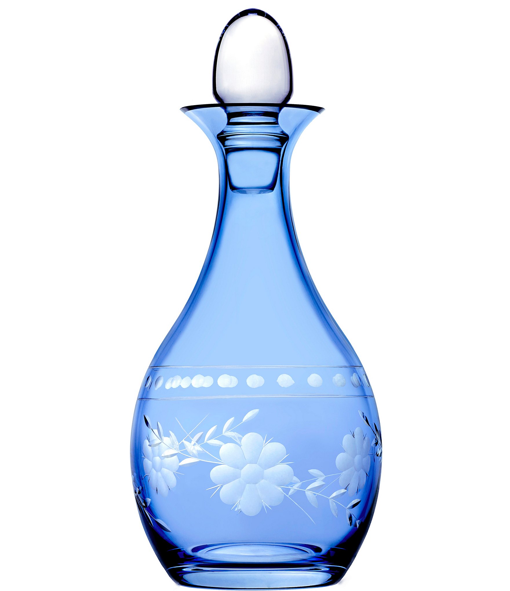 Godinger Belle Fleur Blue Decanter, 40.5 oz. | Dillard's