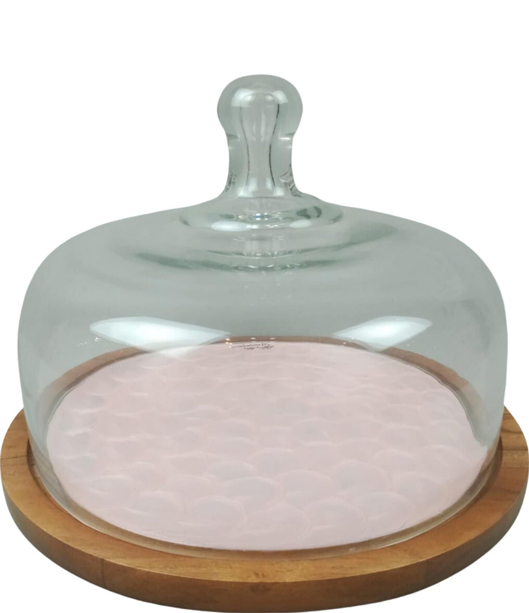 Godinger Capri Pink Cake Plate with Dome | Dillard's
