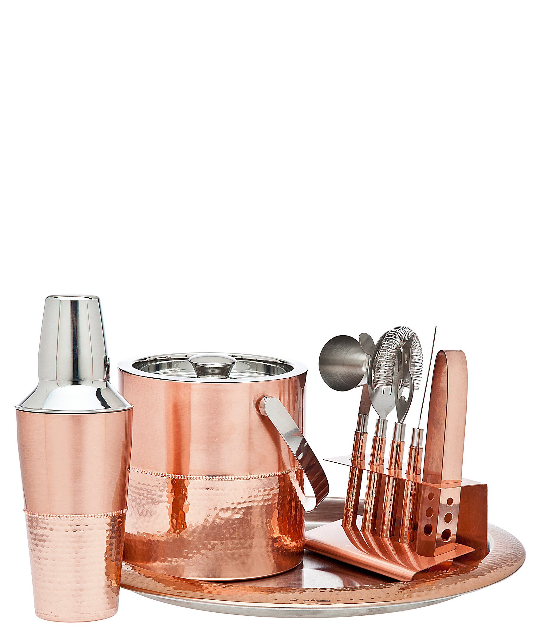 Godinger Copper 9-Piece Bar Set | Dillard's