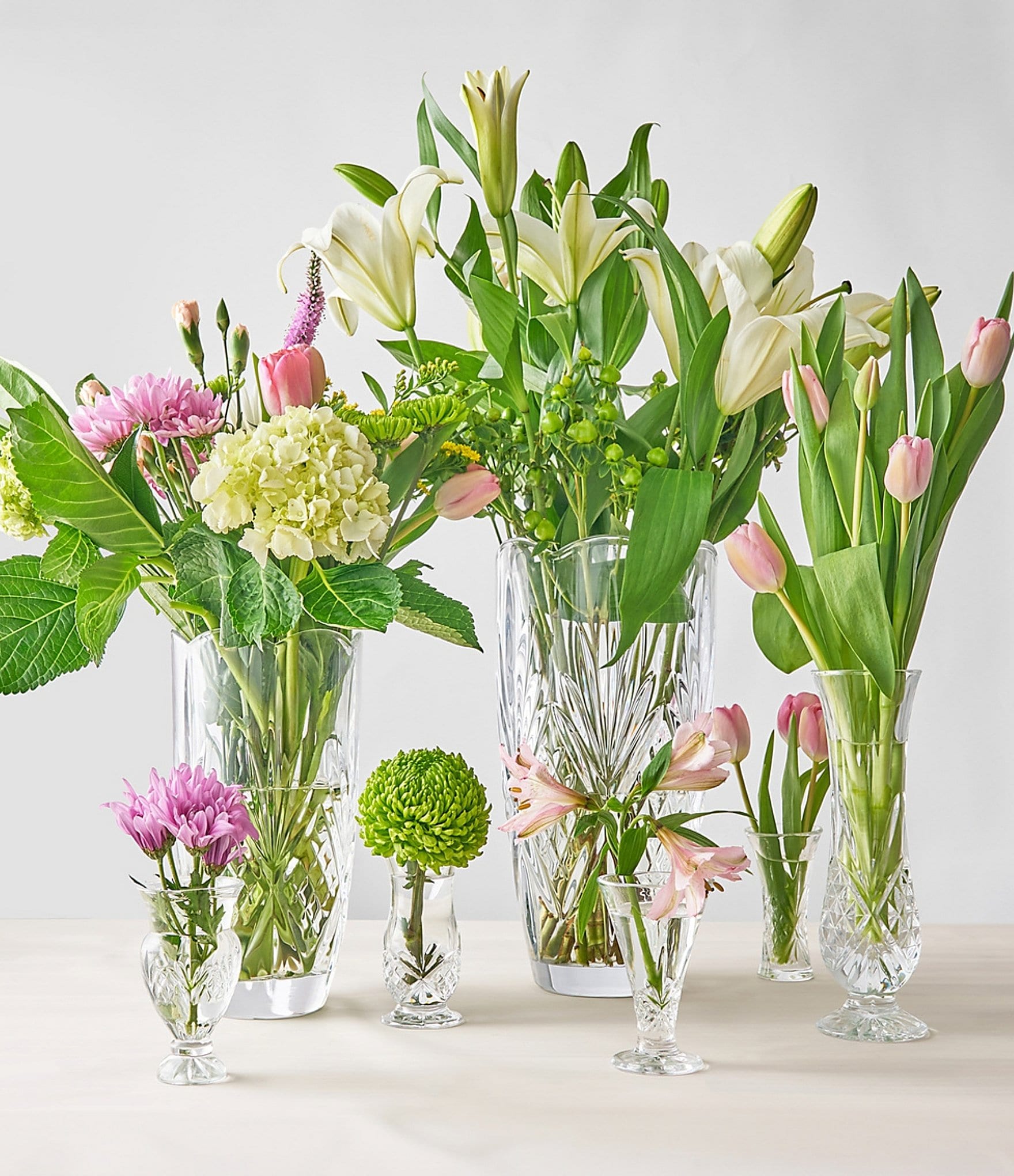 Godinger Dublin Crystal 5-Piece Bud Vase Set | Dillard's