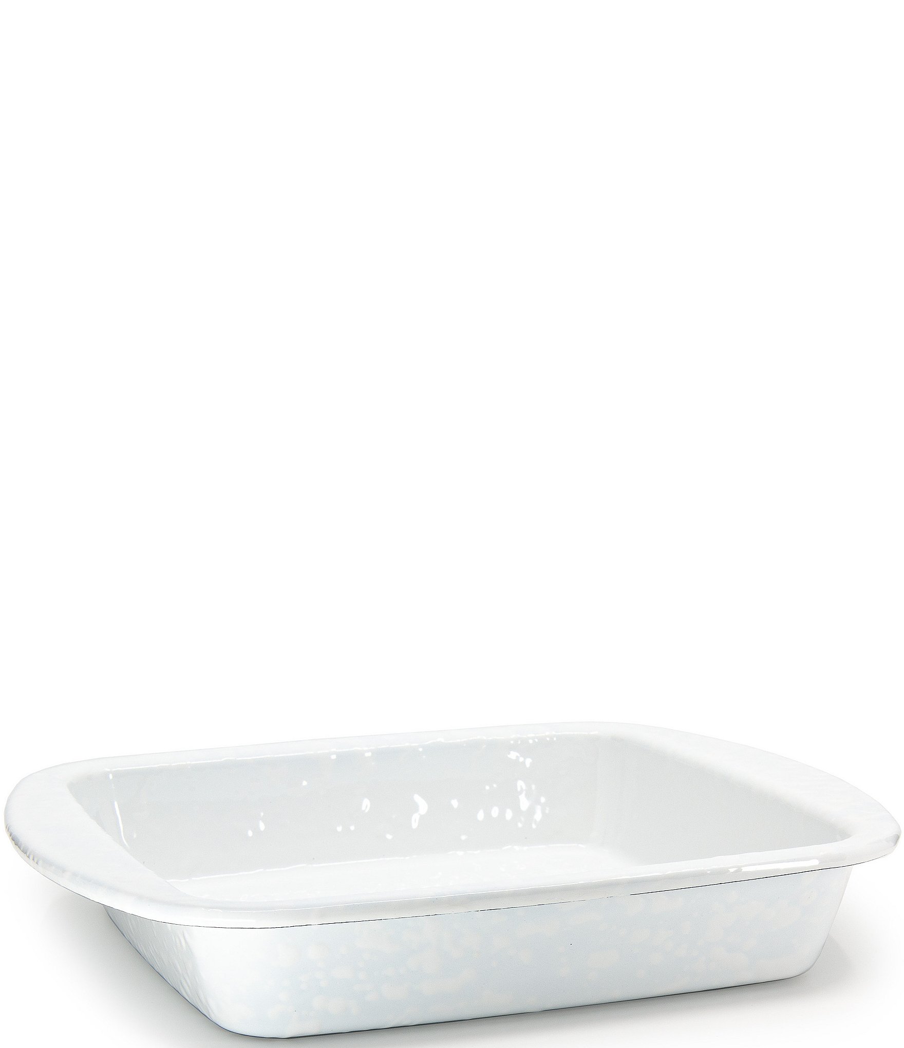 Golden Rabbit Enamelware White Brownie Pan | Dillard's
