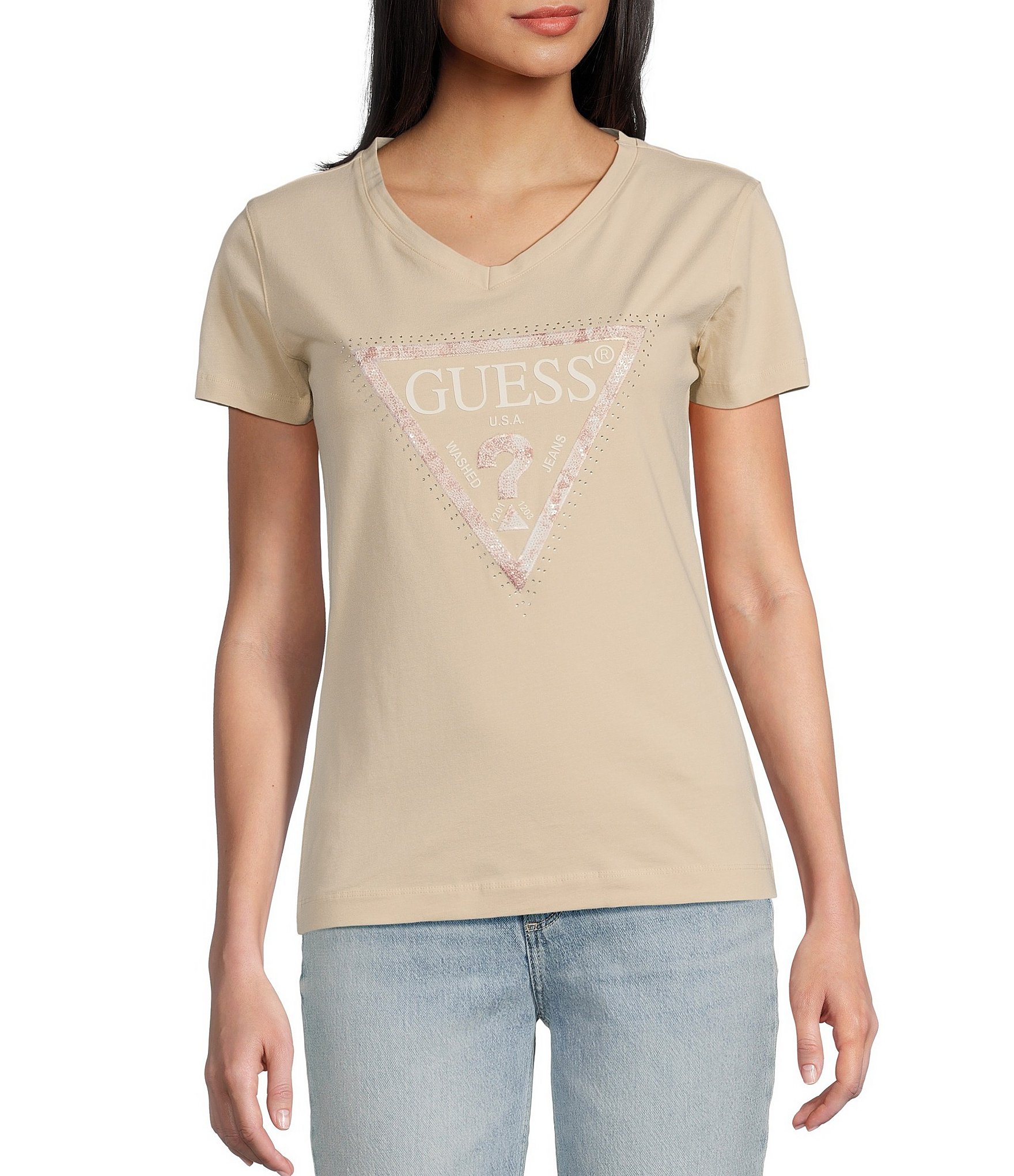 Guess Python Triangle Short Sleeve Graphic T-Shirt | Dillard's