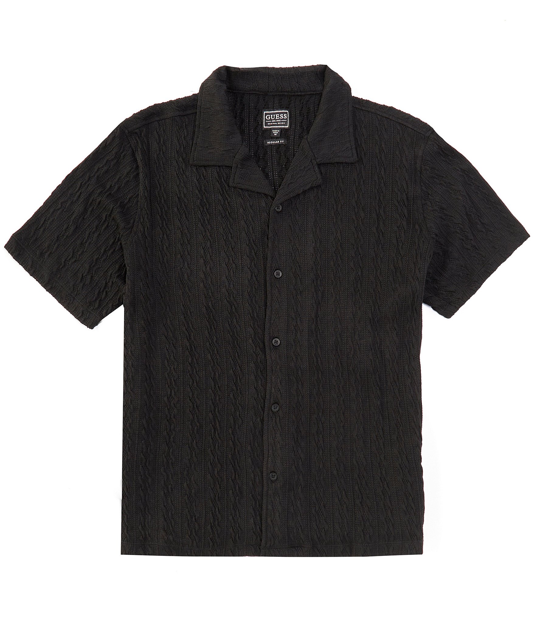 Guess Short Sleeve Colton Knit Shirt | Dillard's