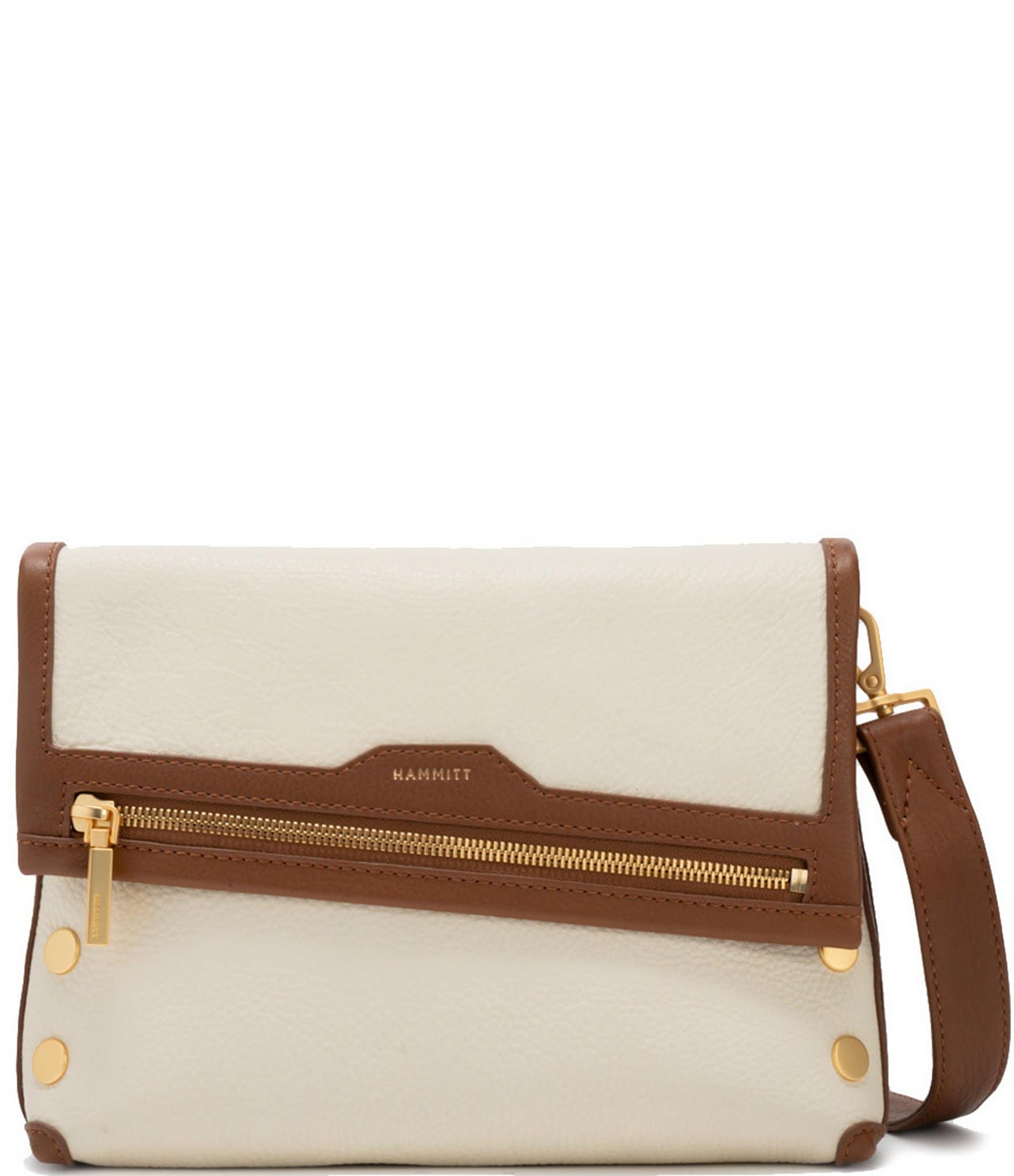 Hammitt VIP Foldover Medium Contrast Trim Crossbody Bag | Dillard's