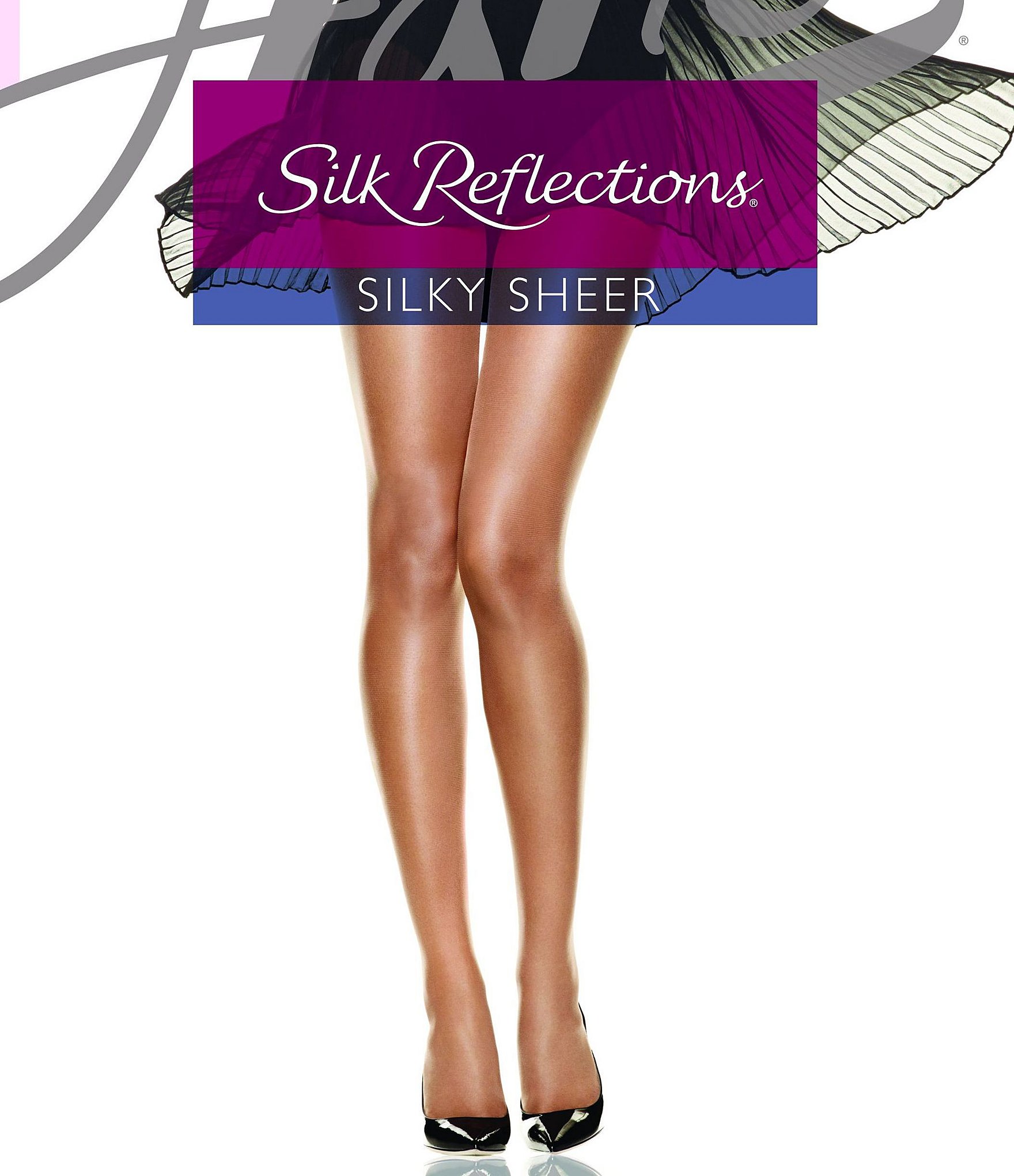 Hanes Silk Reflections Sheer Sandalfoot Hosiery | Dillard's