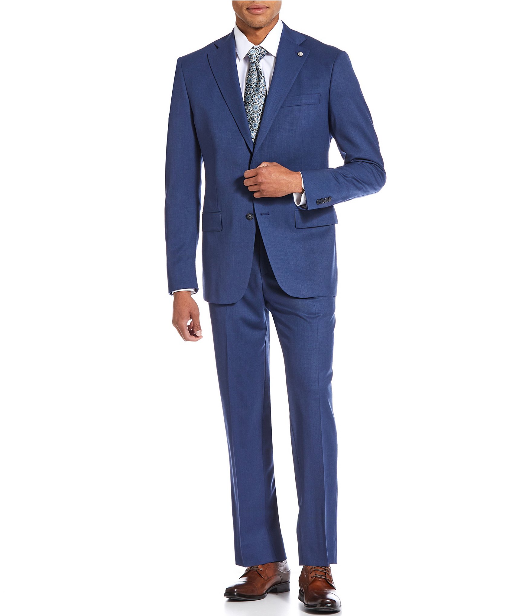 Hart Schaffner Marx Chicago Classic Fit Flat Front 2-Piece Suit | Dillard's