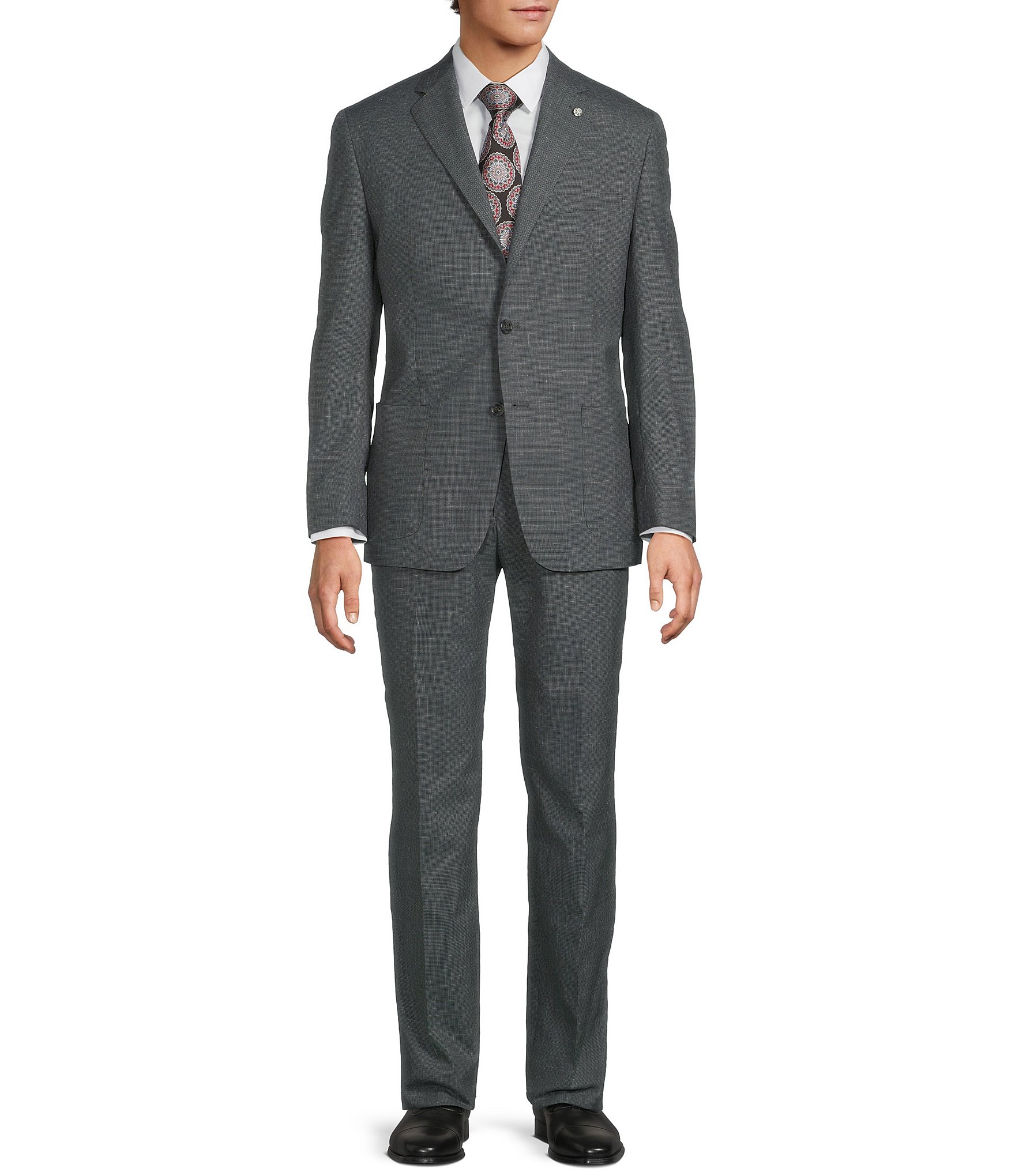 Hart Schaffner Marx New York Modern Fit Flat Front 2-Piece Suit | Dillard's