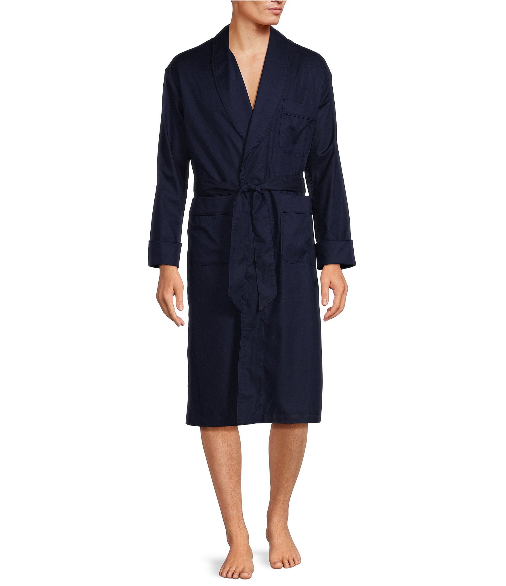 Hart Schaffner Marx Solid Woven Belted Robe | Dillard's