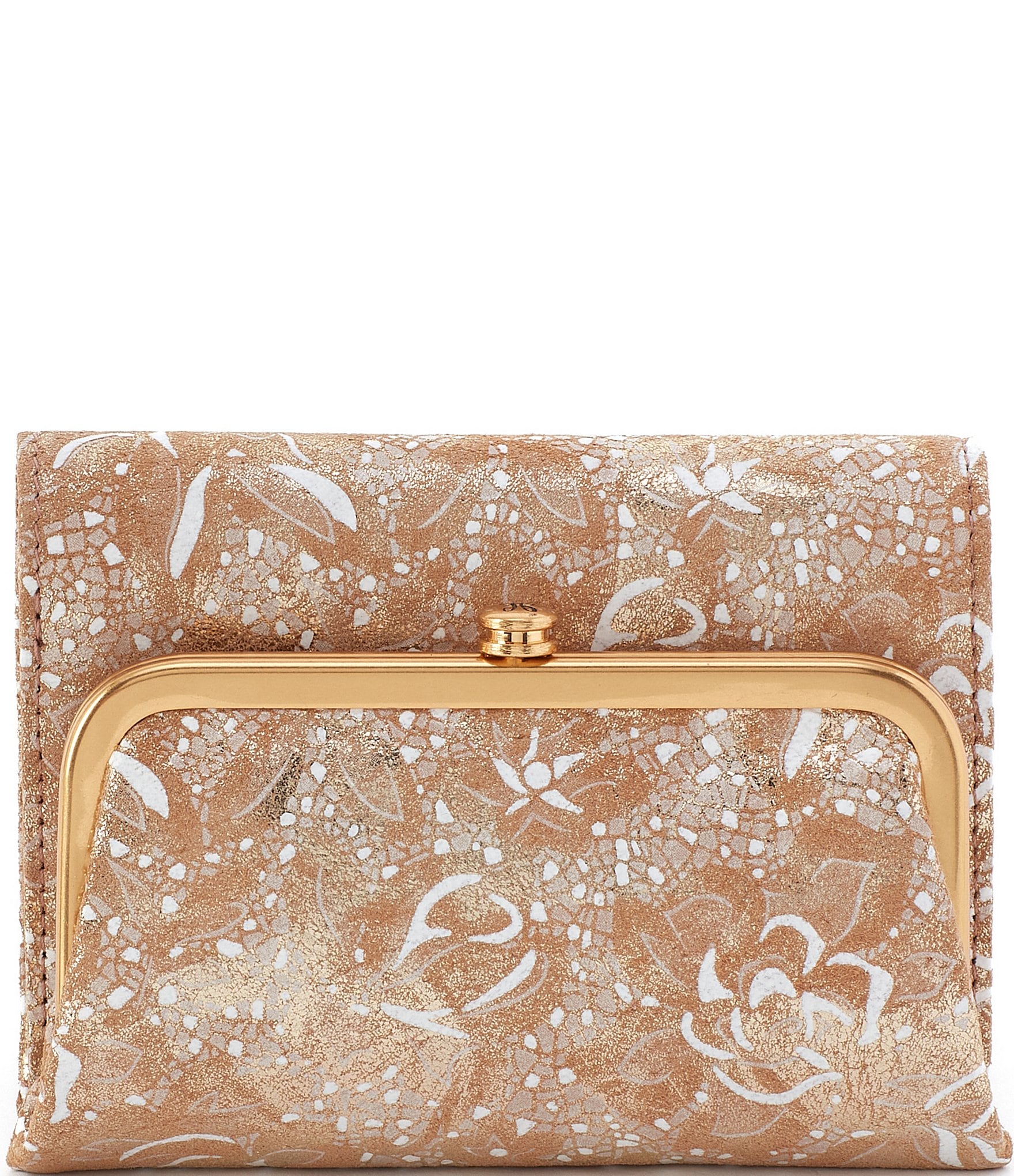 HOBO Gilded Petal Robin Compact Wallet | Dillard's