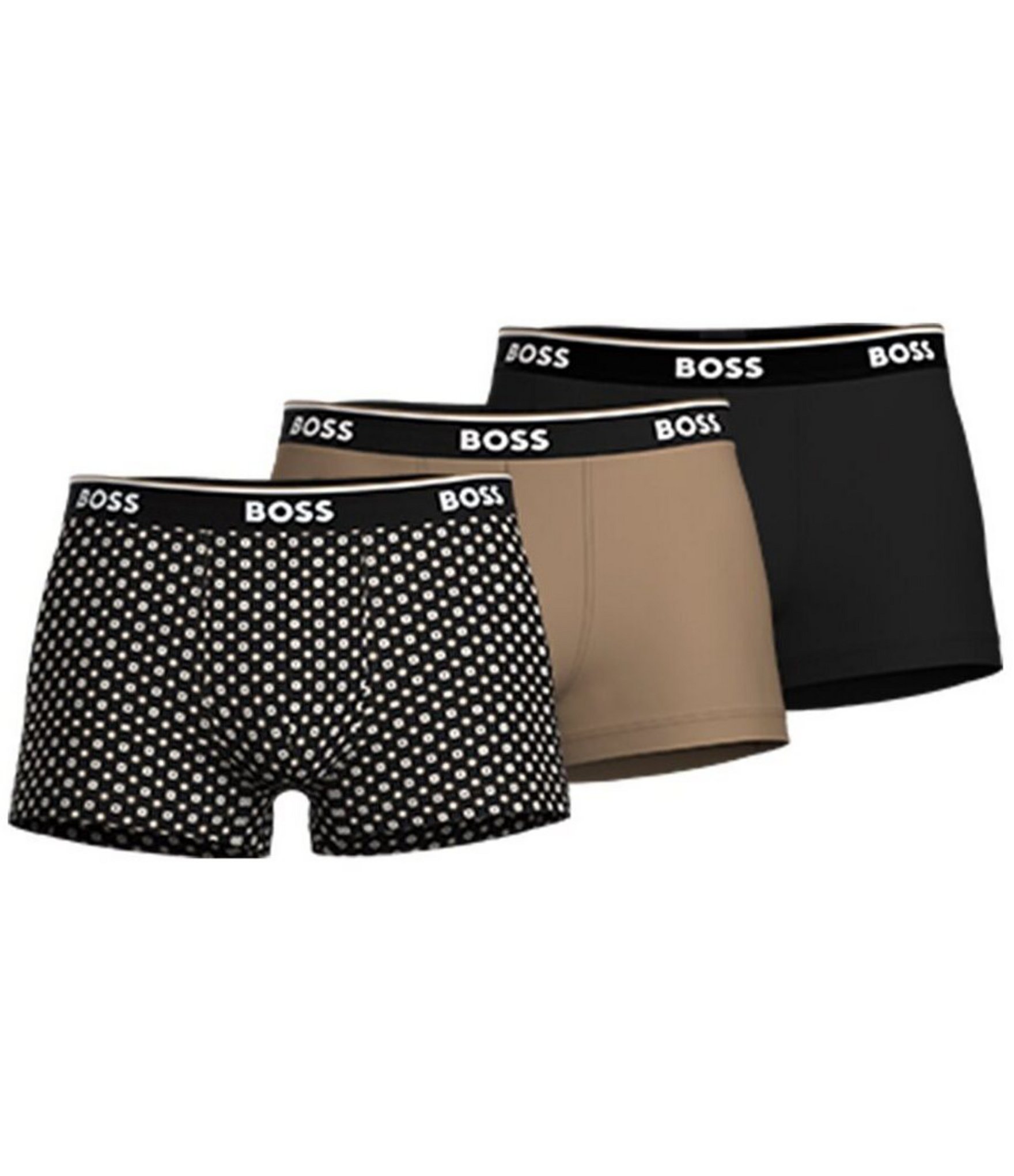 Hugo Boss Assorted Power Design Boxer Briefs 3-Pack | Dillard's