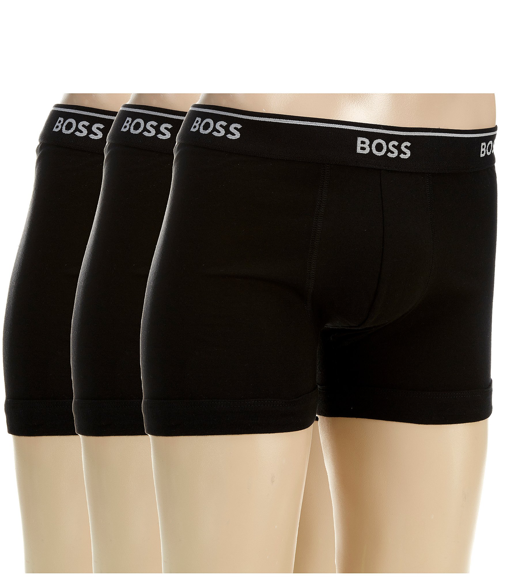 Hugo Boss Solid Boxer Briefs 3-Pack | Dillard's