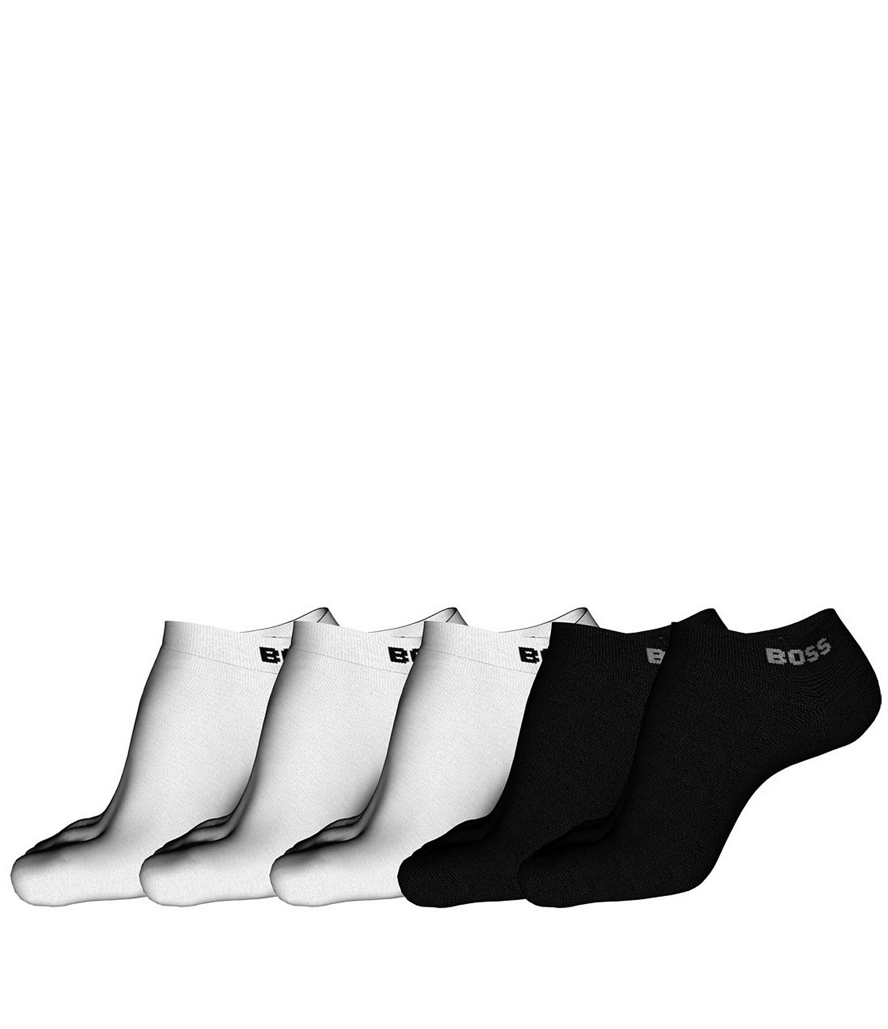 Hugo Boss Solid Uni Colors Low-Cut Socks 5-Pack | Dillard's