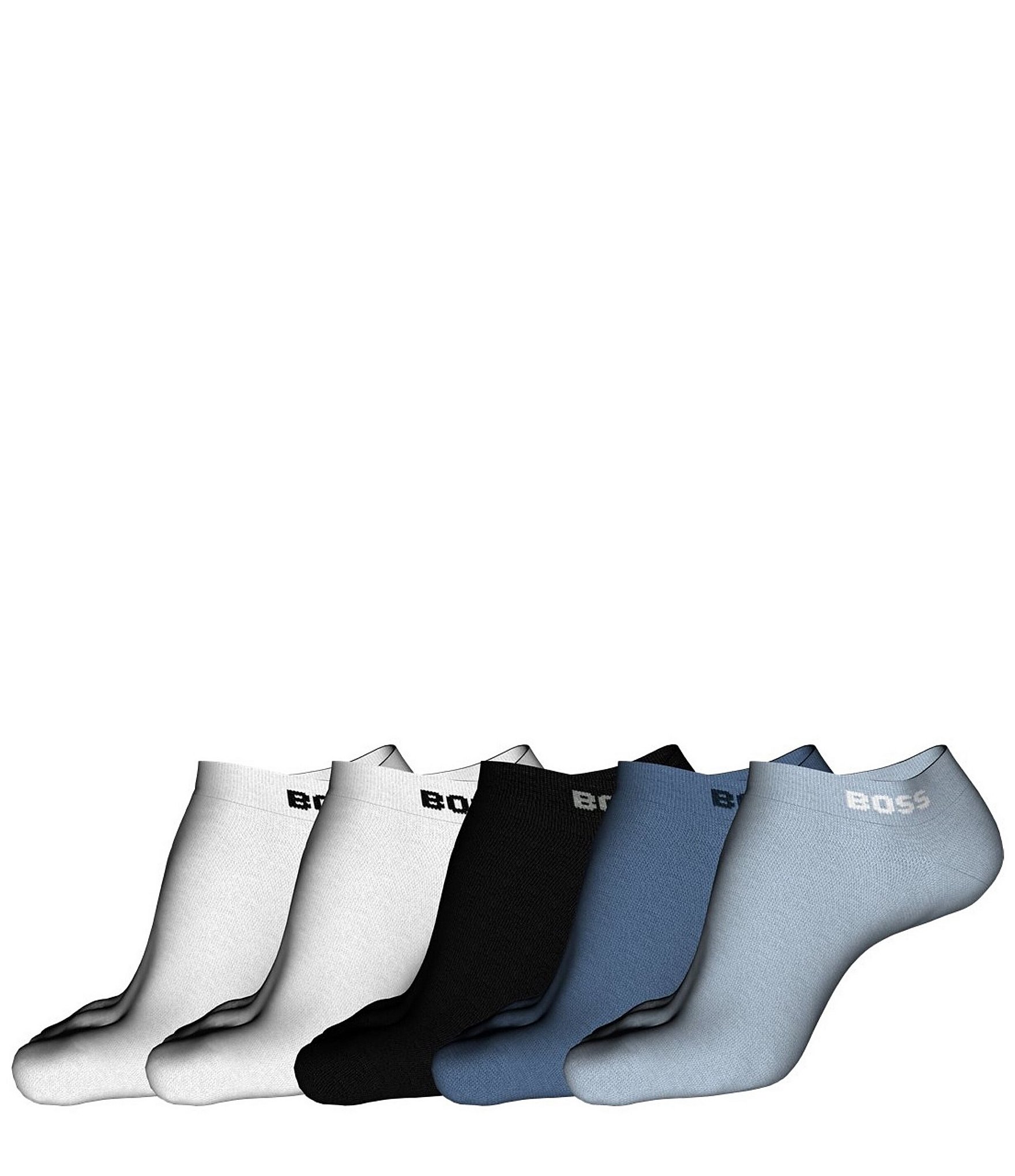 Hugo Boss Solid Uni Colors Low-Cut Socks 5-Pack | Dillard's