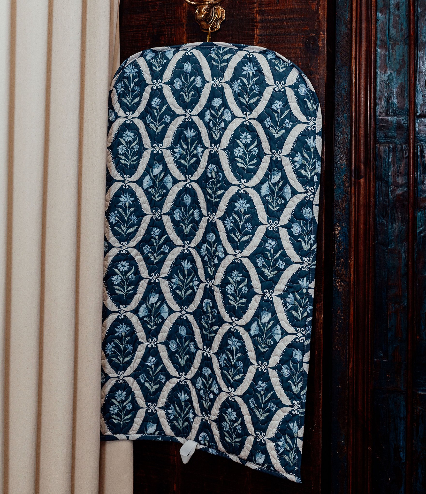 Ida Mae Home Charlotte Navy Quilted Garment Bag | Dillard's