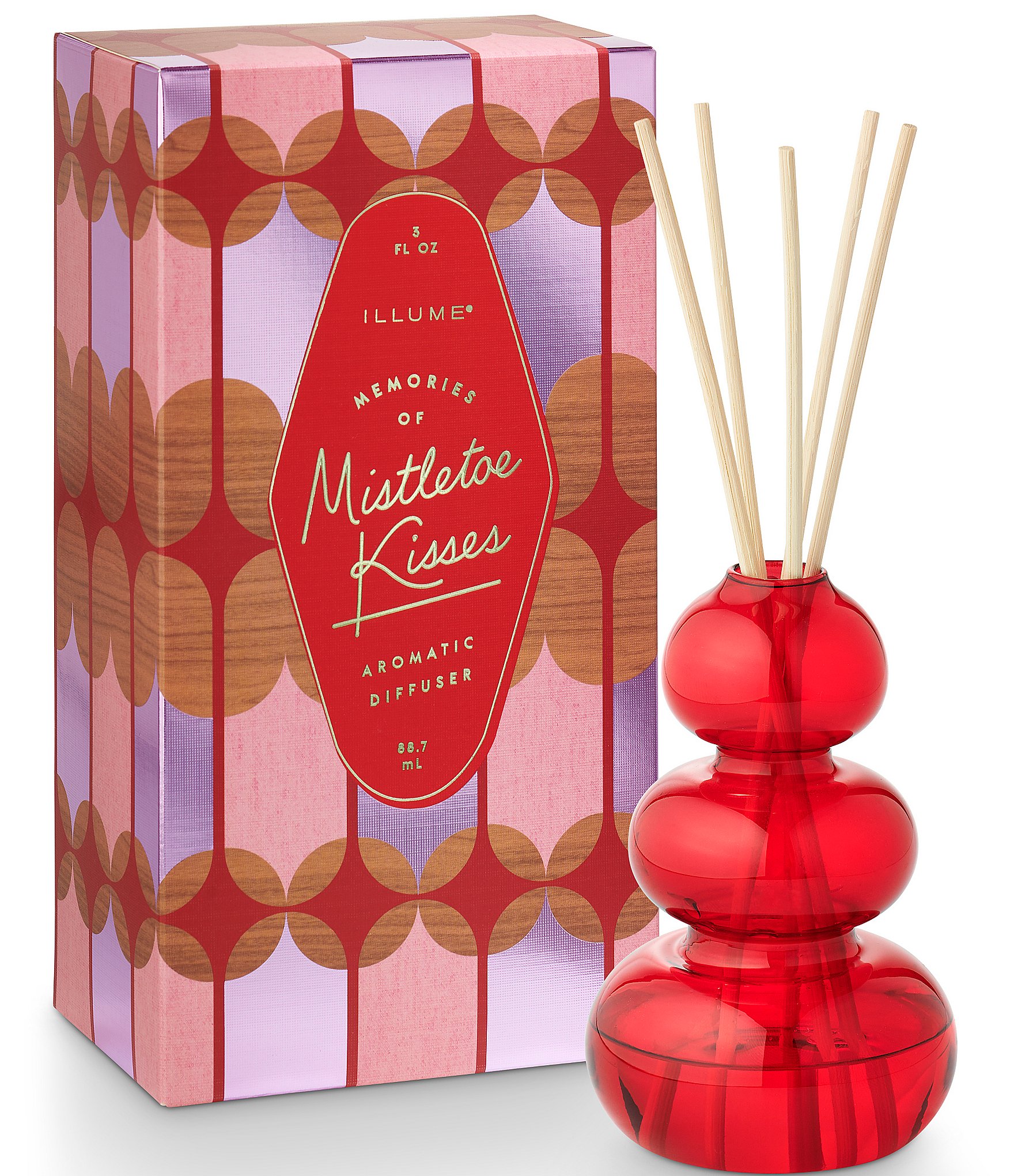 Illume Candles Memory Lane Holiday Collection Mistletoe Kisses Bubbled ...