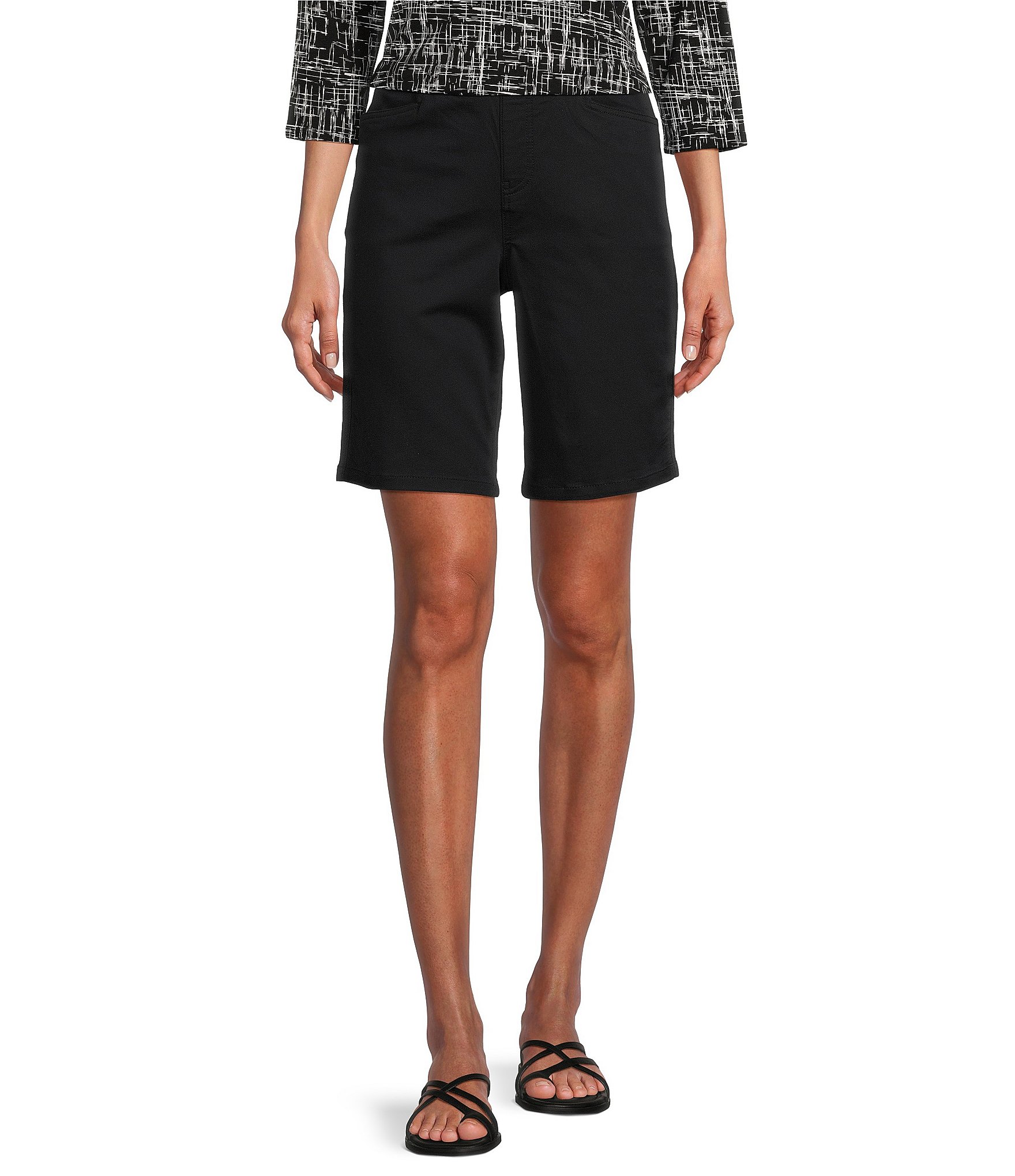 Intro Daisy High Waisted Pull-On Bermuda Shorts | Dillard's