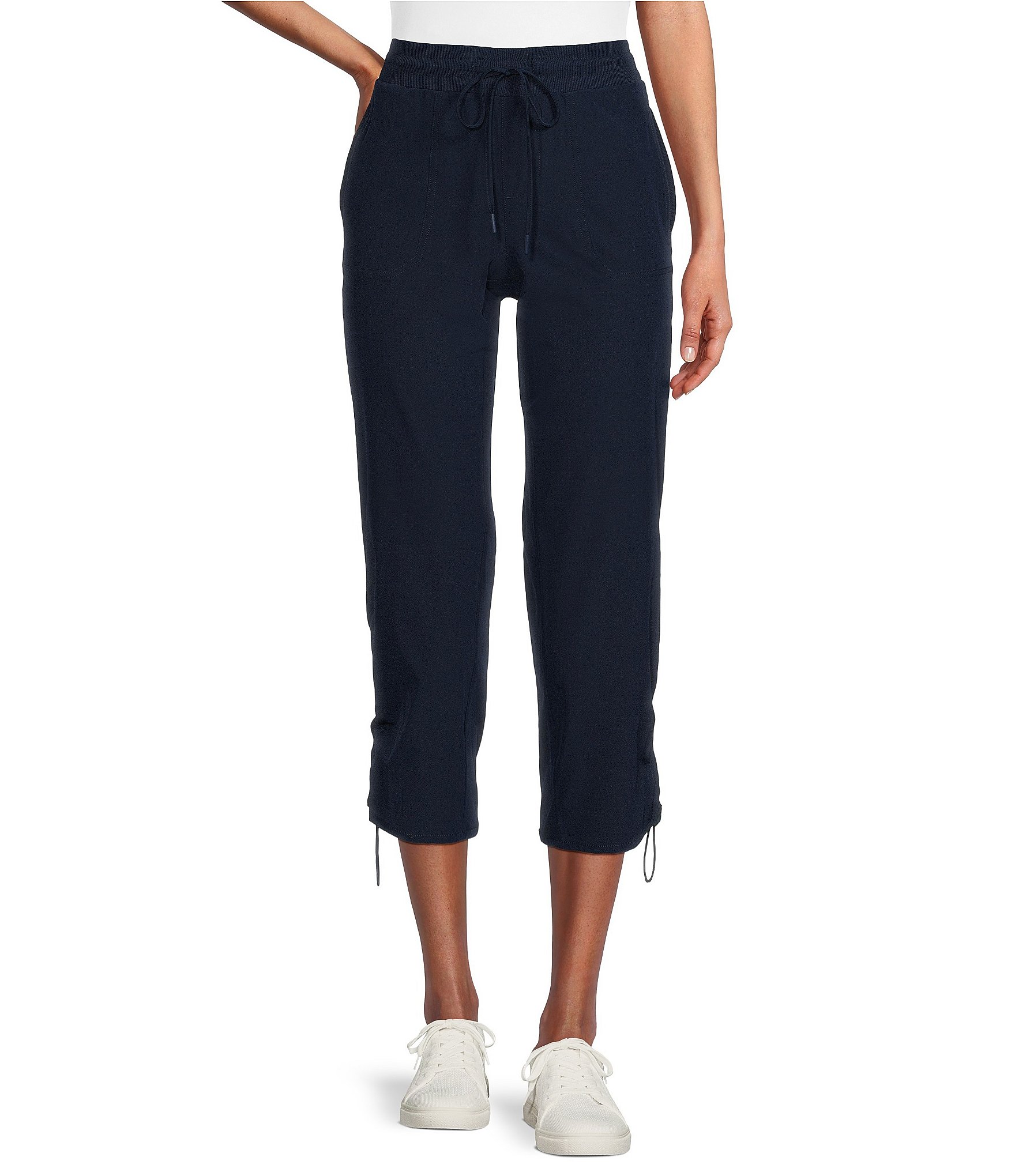 Intro Petite Size Janja Active Ease Bungee Adjustable Hem Capri Pull-On ...