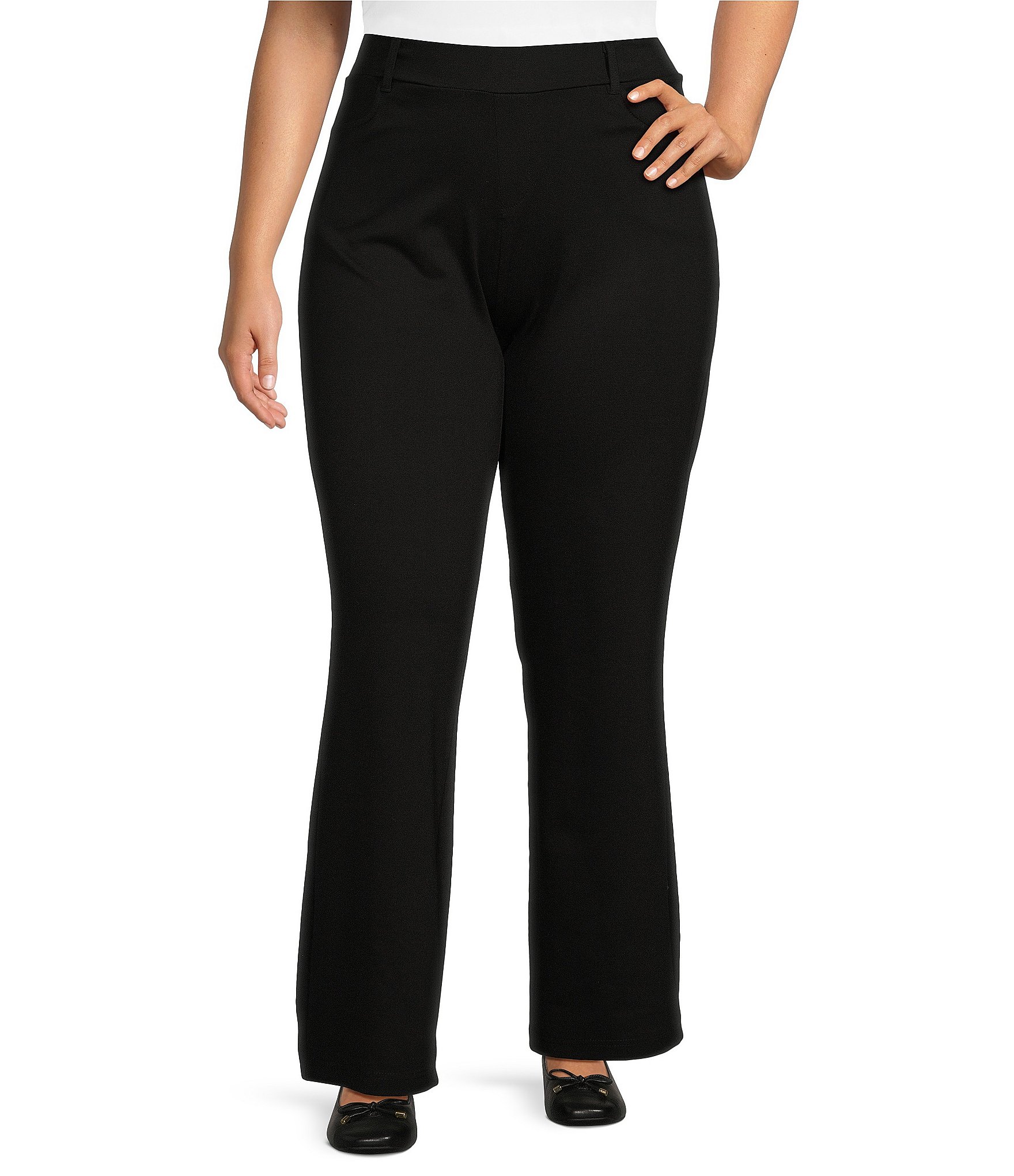 Intro Plus Size Stella Boot Leg Pull-On Pant | Dillard's