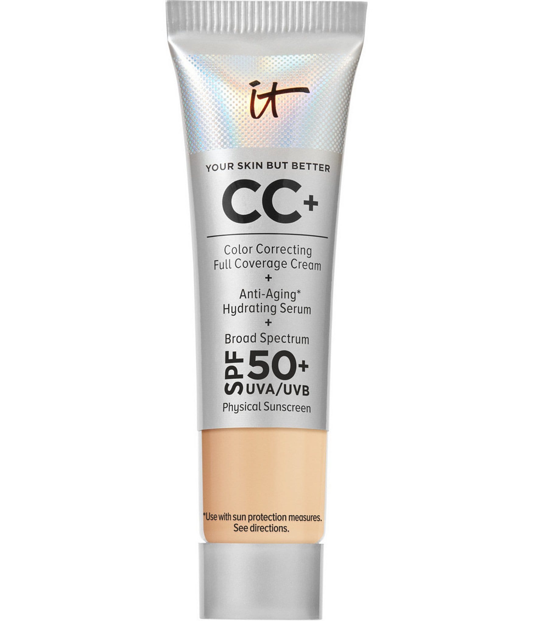 IT Cosmetics CC+ Cream Full Coverage Color Correcting Foundation with ...