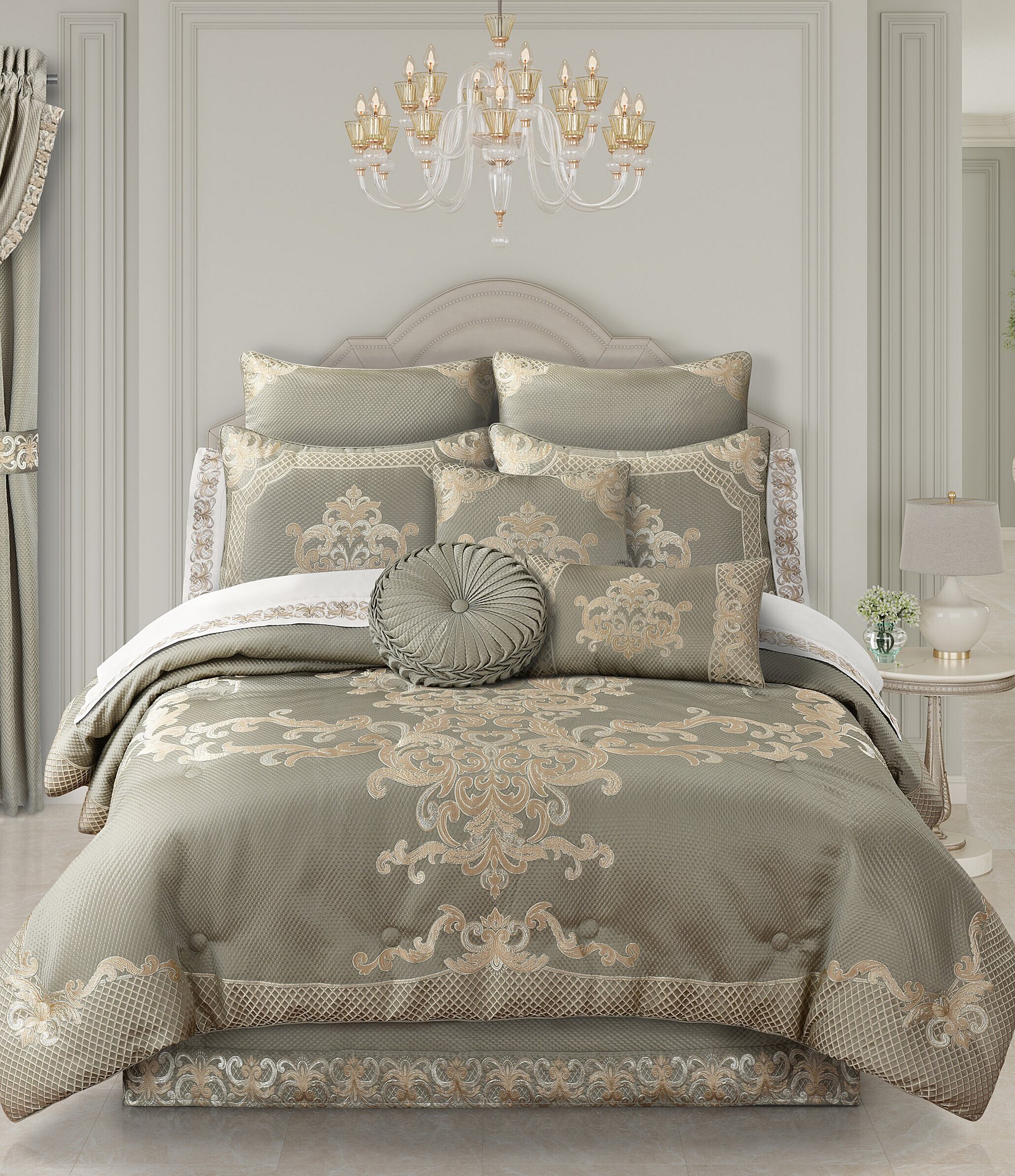 J. Queen New York Piazza Engineered Scroll Design Comforter Set | Dillard's