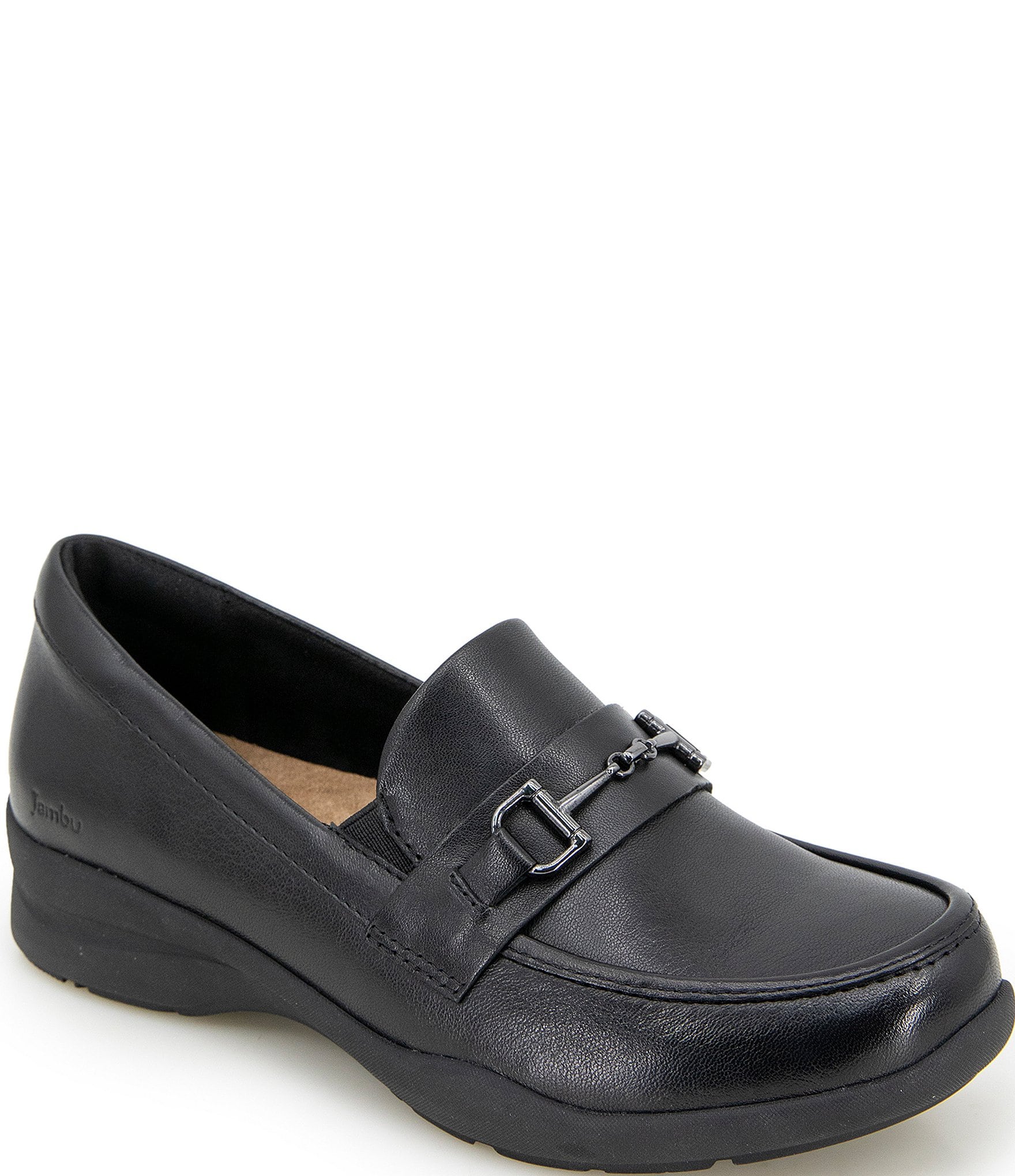 Jambu Tabitha Leather Bit Buckle Loafers | Dillard's