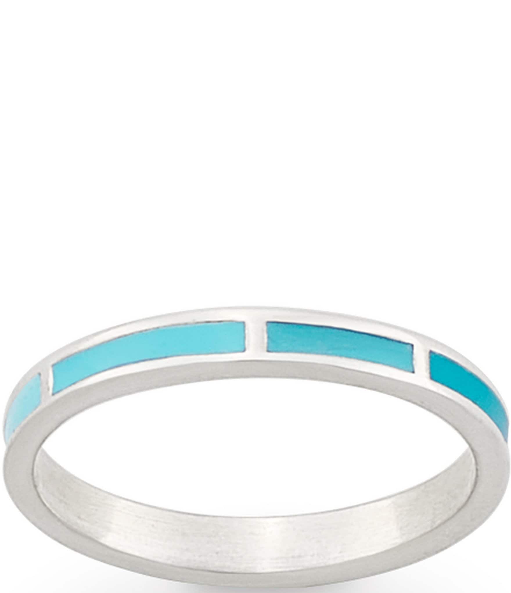 James Avery Enamel Mosaic Stacker Band Ring | Dillard's