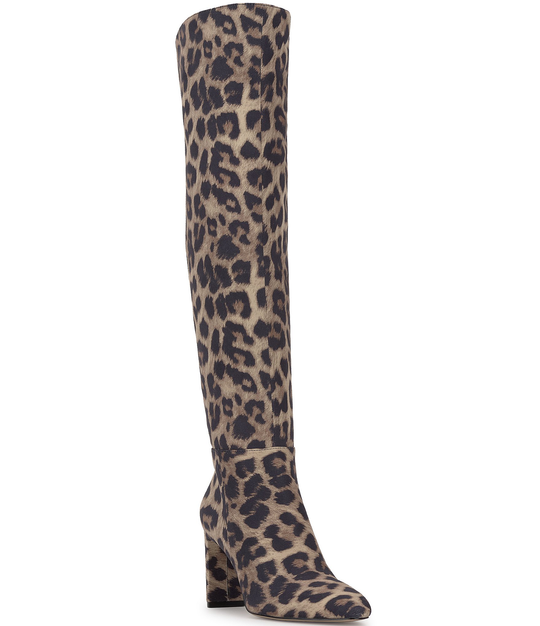 Jessica Simpson Simmona Leopard Print Over the Knee Boots | Dillard's
